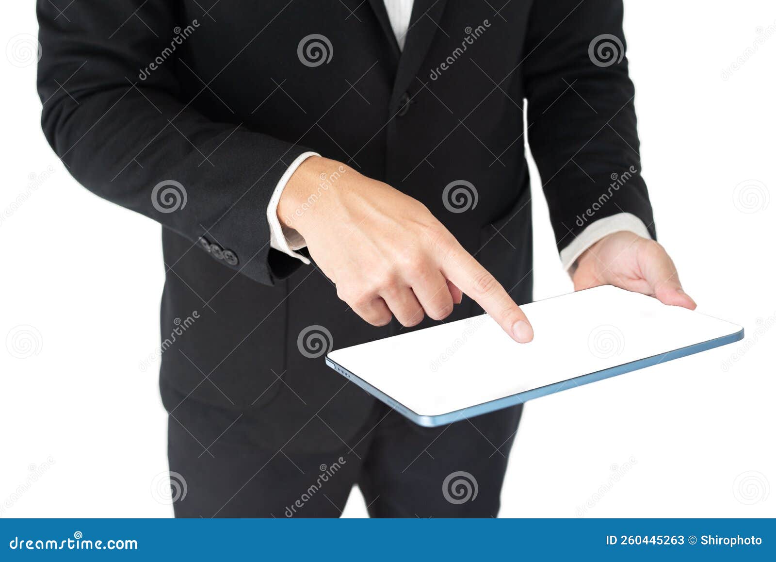 Businees Man with Hand Action Isolate Stock Image - Image of male ...