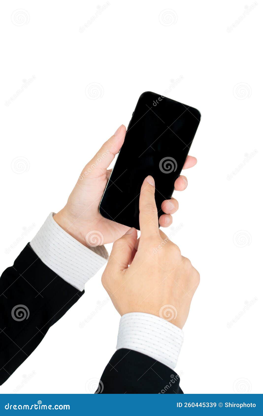 Businees Man with Hand Action Isolate Stock Image - Image of success ...