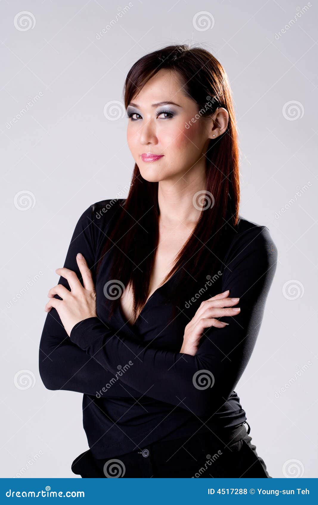 Businees Woman with Confidence Smile Stock Photo - Image of females ...