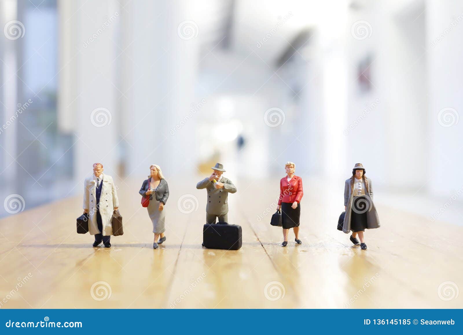 A Busines of Figure People on Stage Stock Image - Image of tiny, figure ...