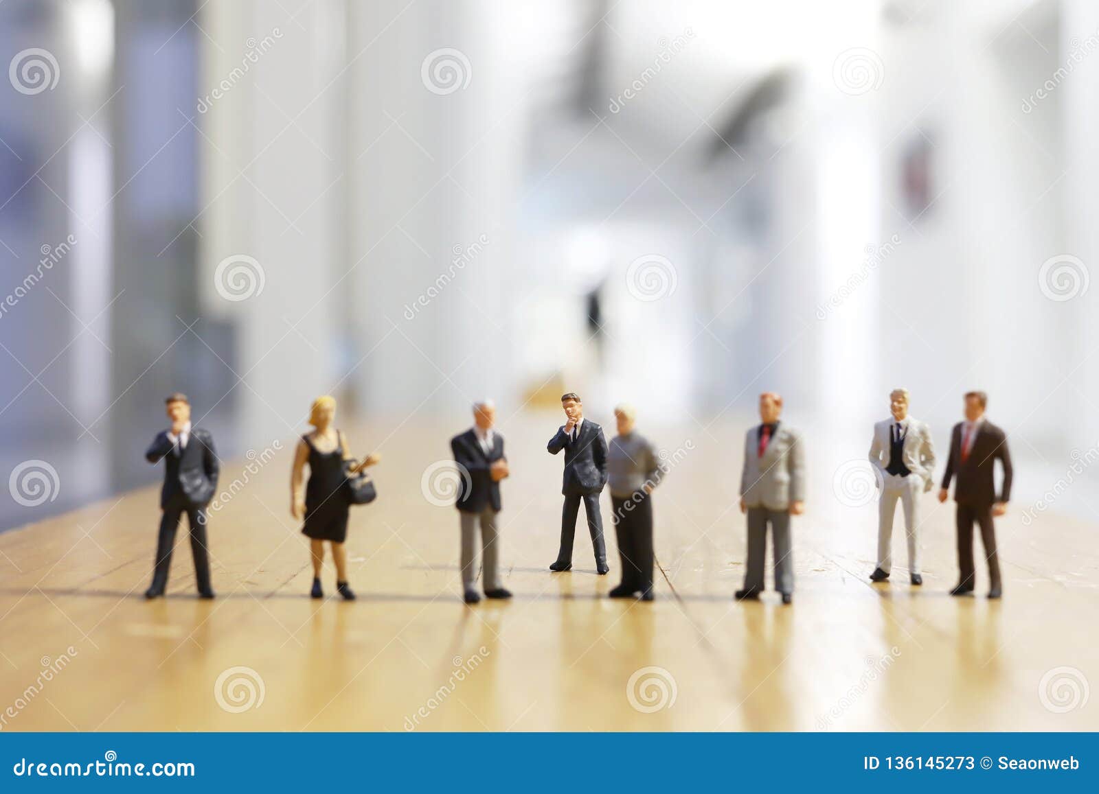 A Busines of Figure People on Stage Stock Image - Image of tiny ...