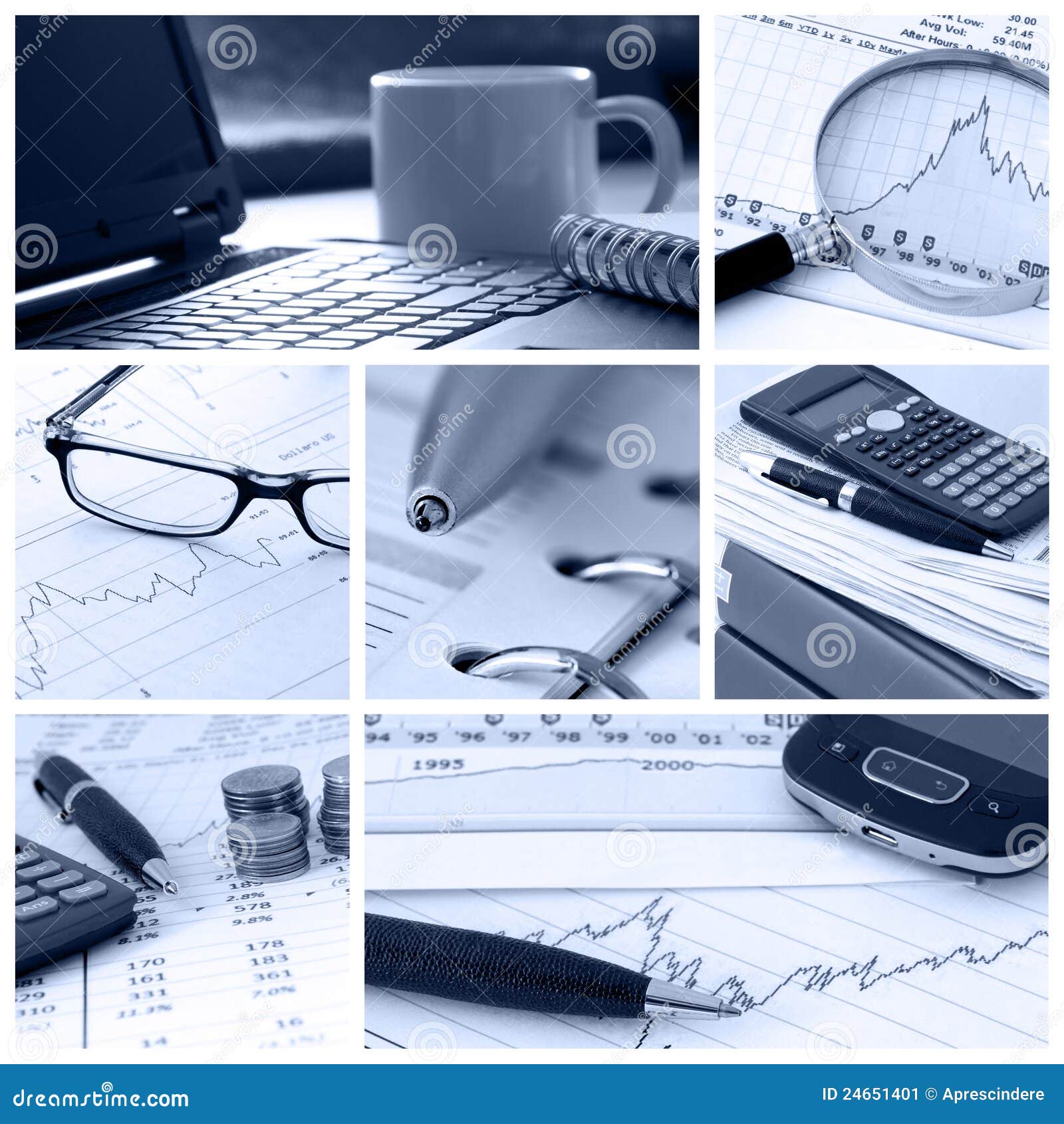 Business stock image. Image of dollars, collage, cell - 24651401