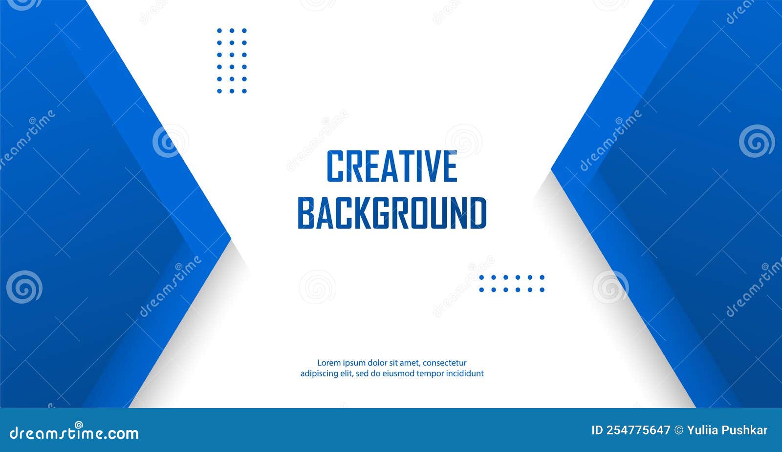 Business Abstract Creative Background with Blue Arrows. Facebook Cover ...