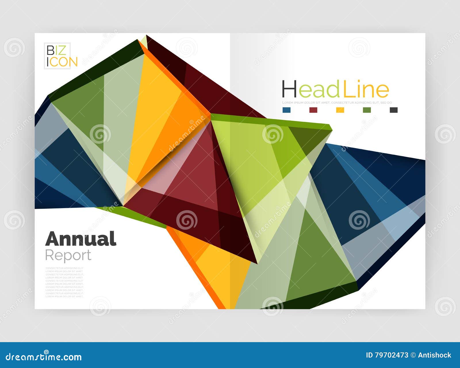 Business Abstract Geometric Financial Report Brochure Template Stock ...