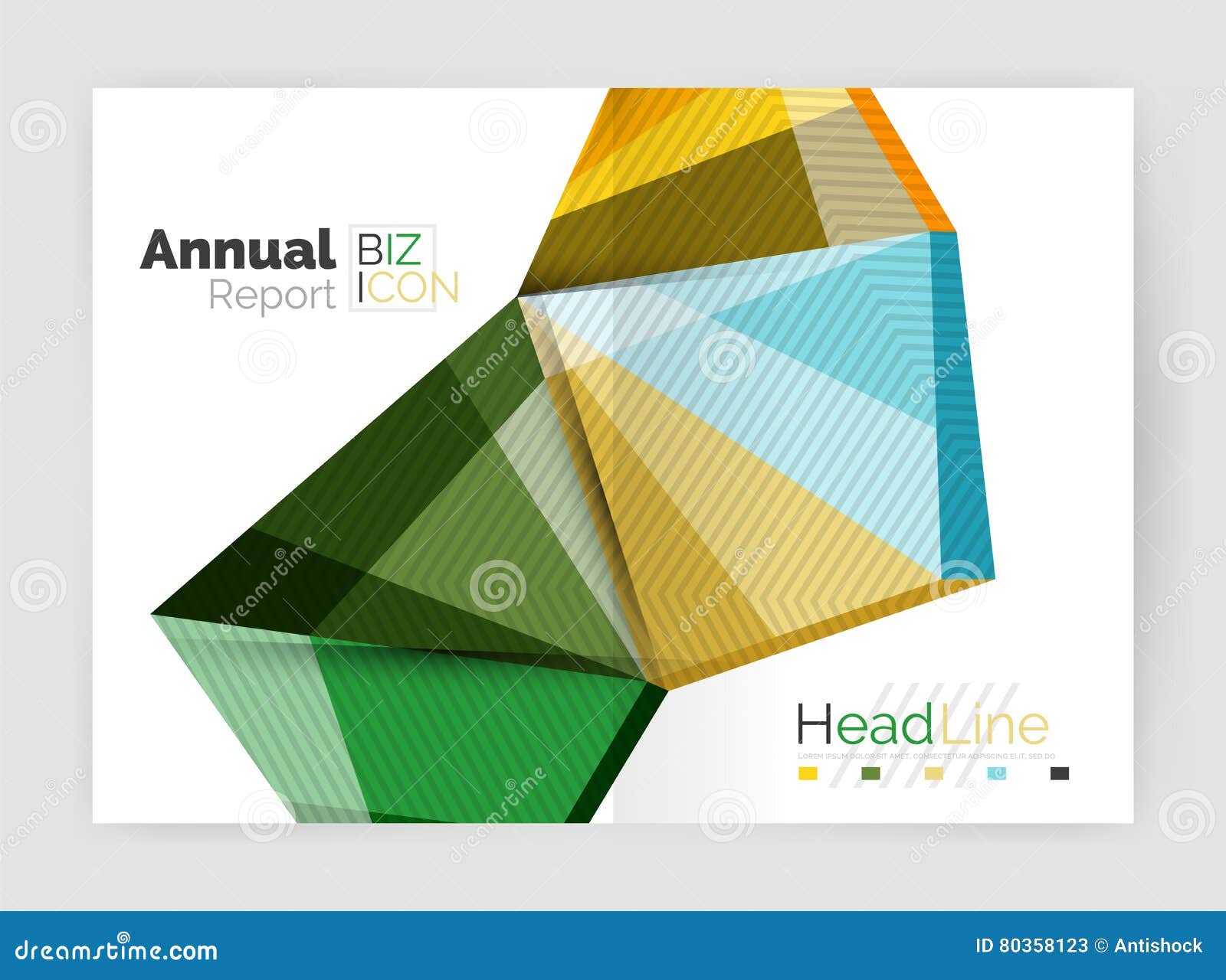 Business Abstract Geometric Financial Report Brochure Template Stock ...