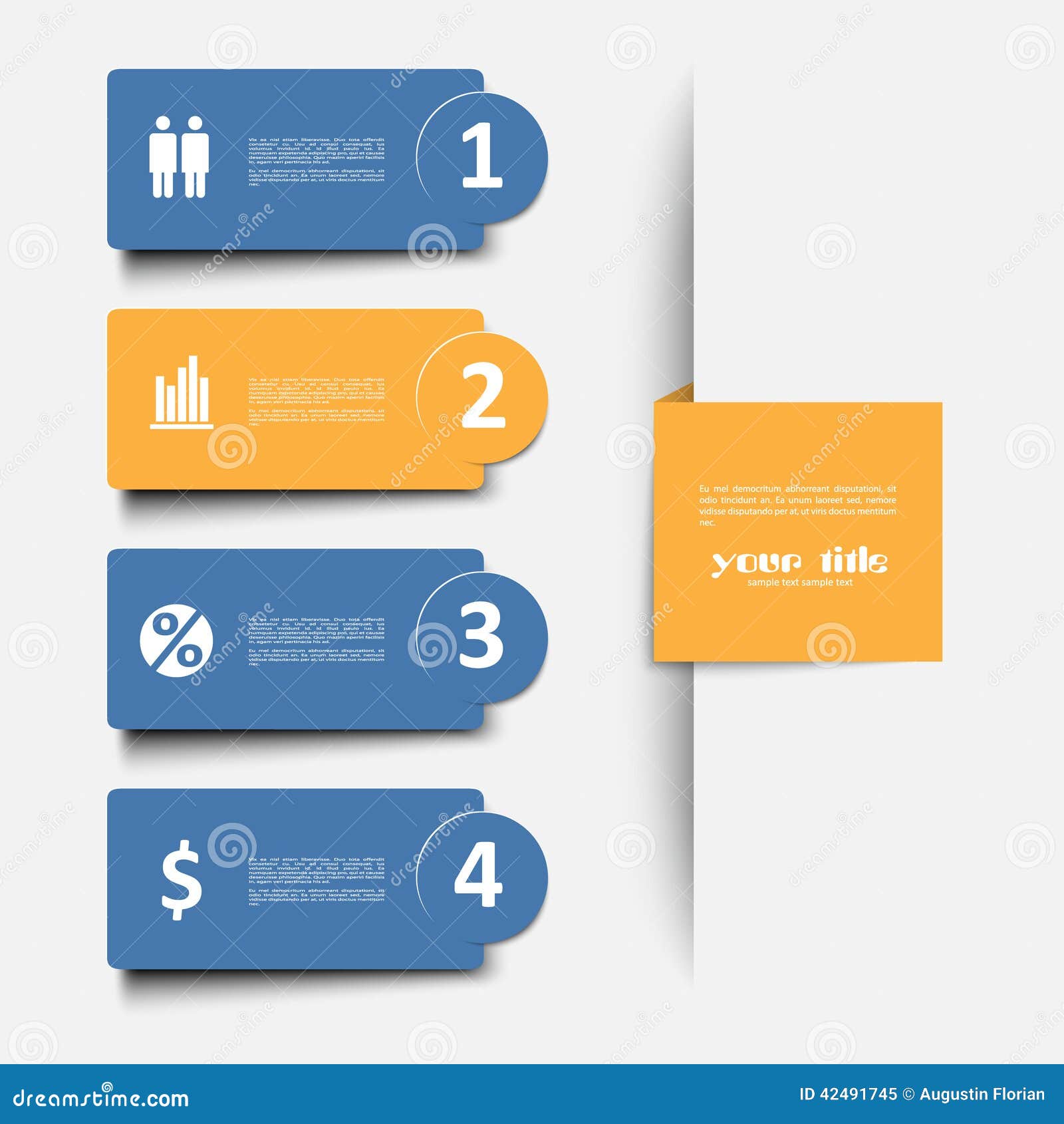 Business abstract signs stock vector. Illustration of business - 42491745