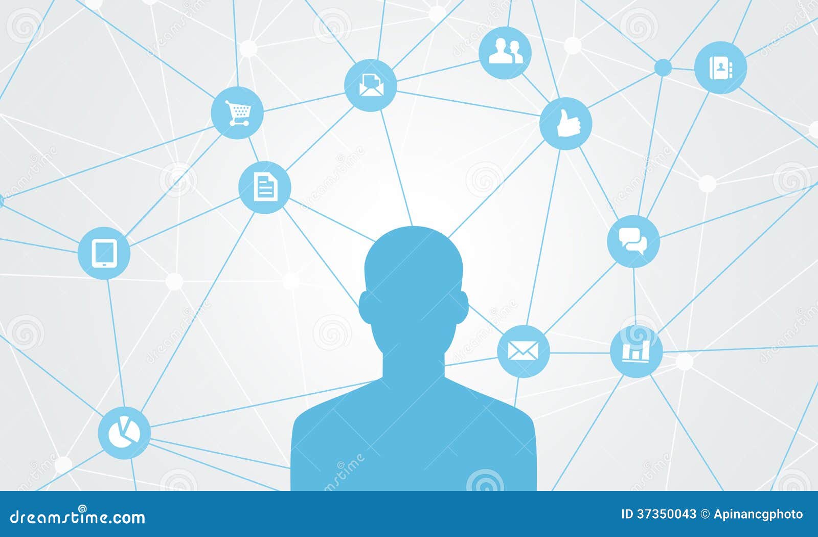 Business Abstract Social Conection Stock Illustration - Illustration of ...