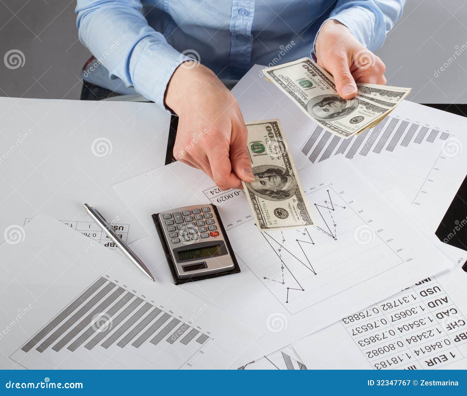 Business Accountant Working Stock Image - Image of analyst ...