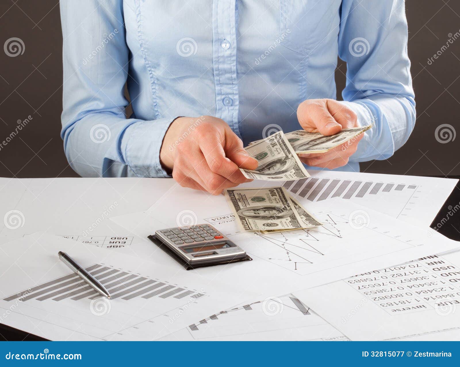 Business Accountant Working Stock Image - Image of budget, banknote ...