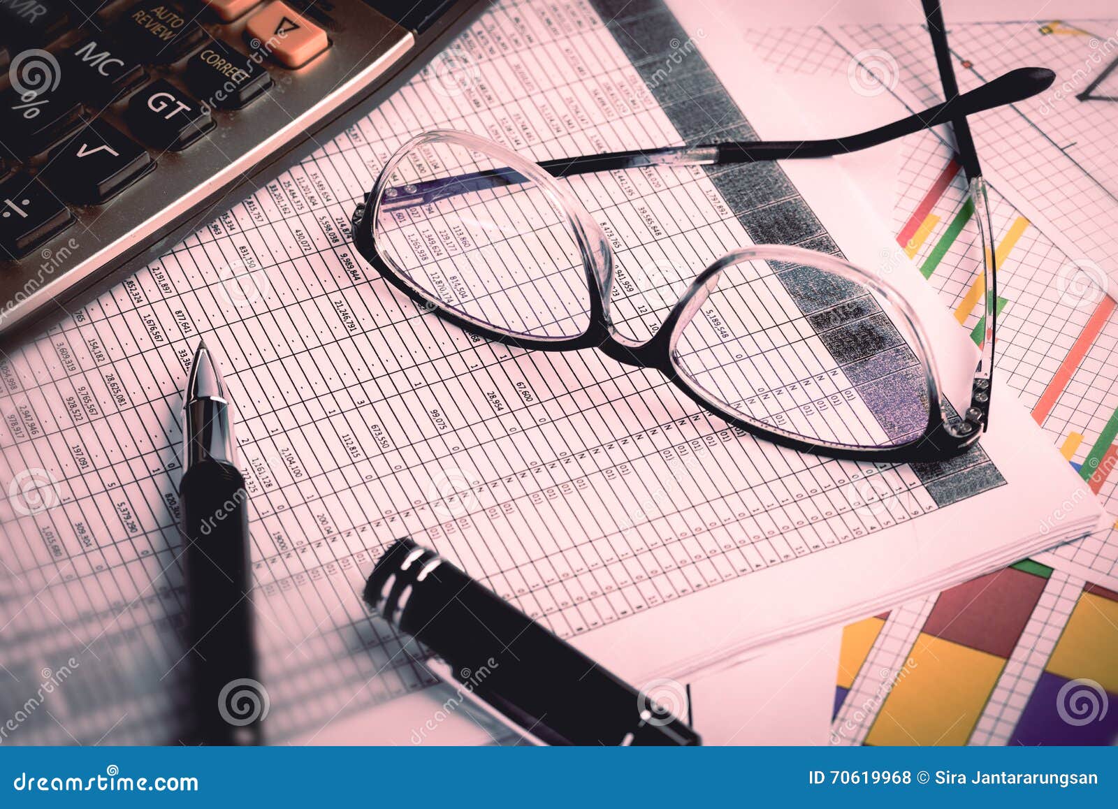 Business Accounting , Business Documents Stock Photo - Image of ...