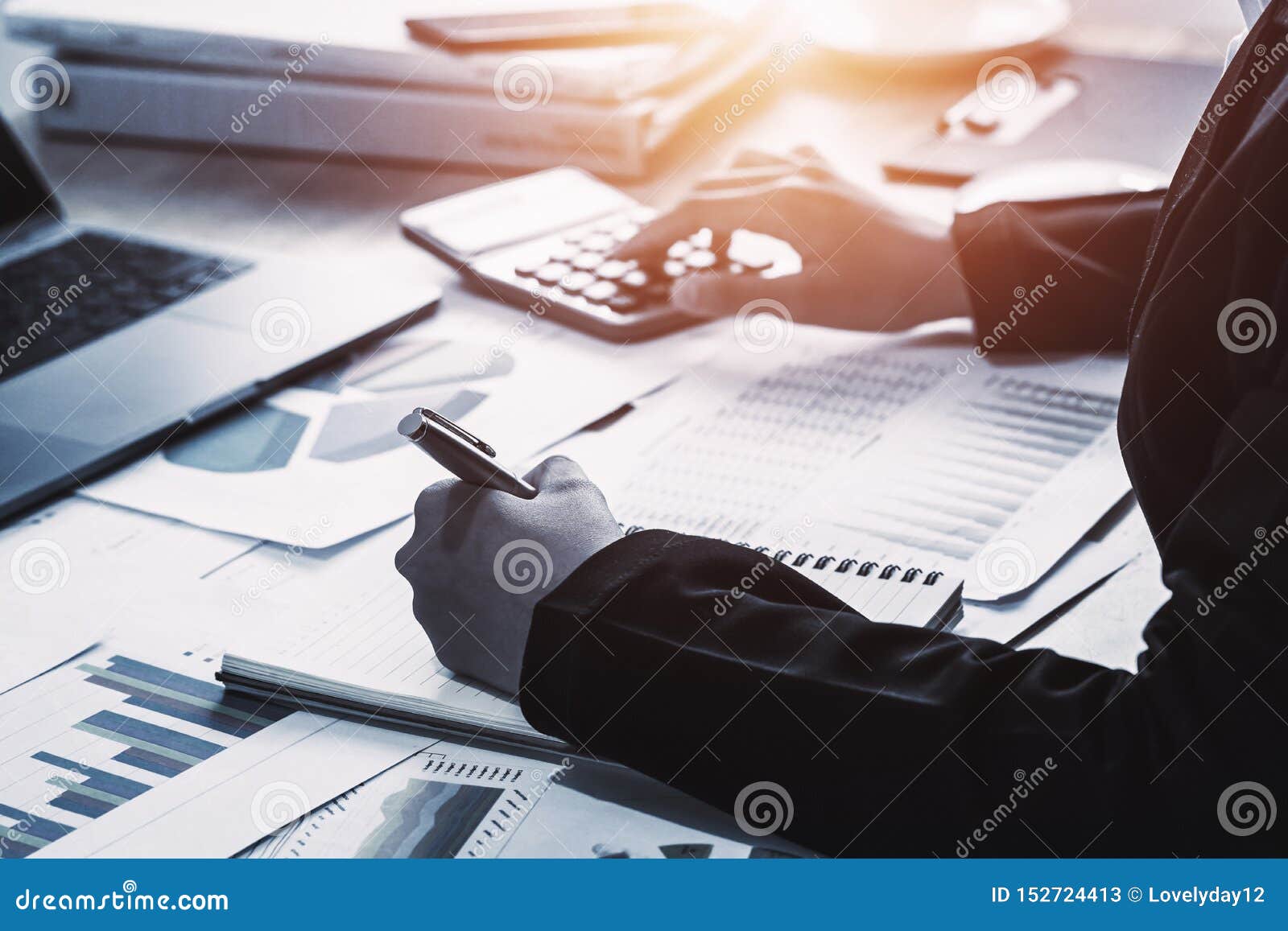 Business Accounting Finance Concept. Accountant Using Calculator for ... Business Accounting Finance Concept. Accountant Using Calculator for ...