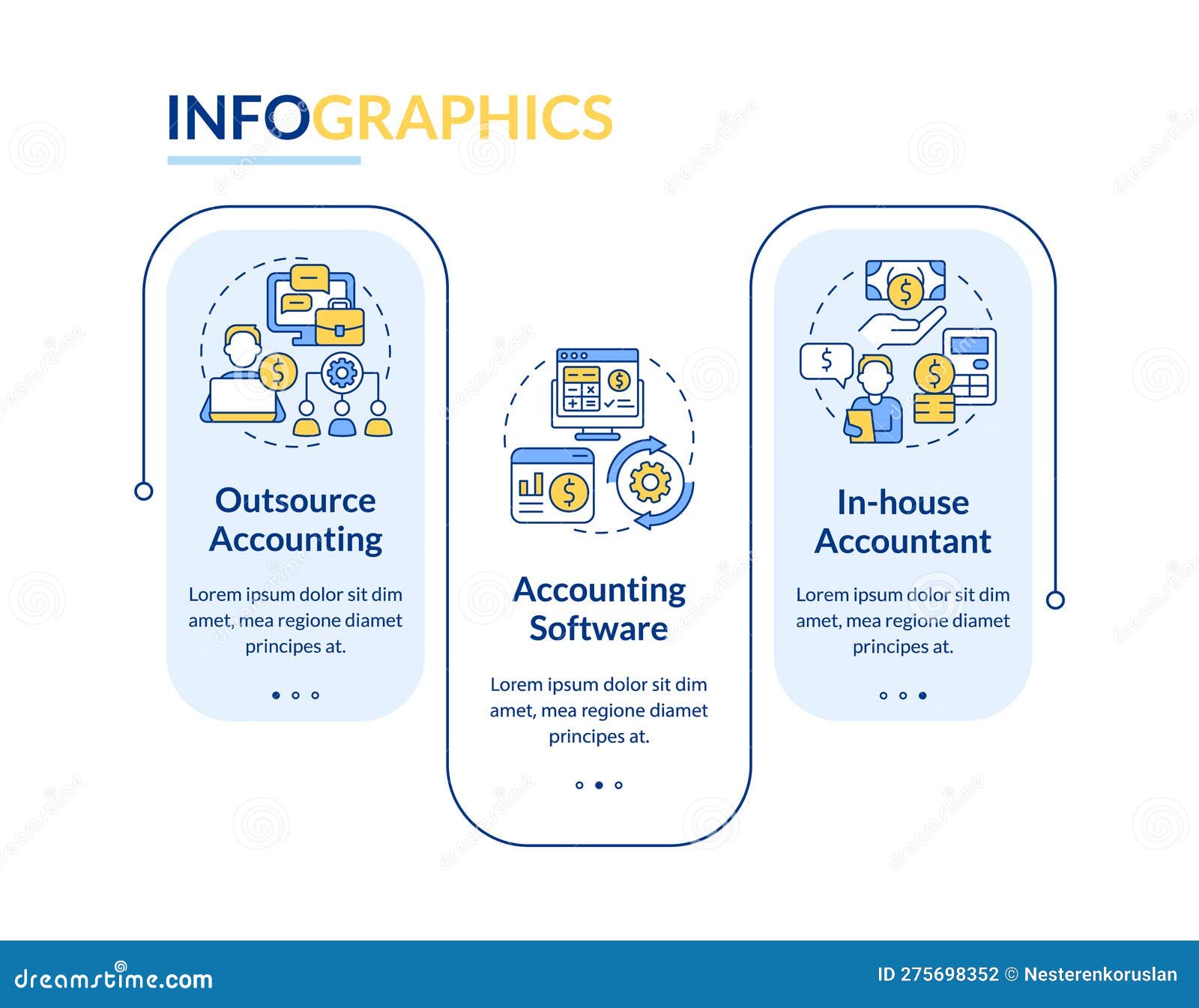 Business Accounting Management Blue Rectangle Infographic Template ...