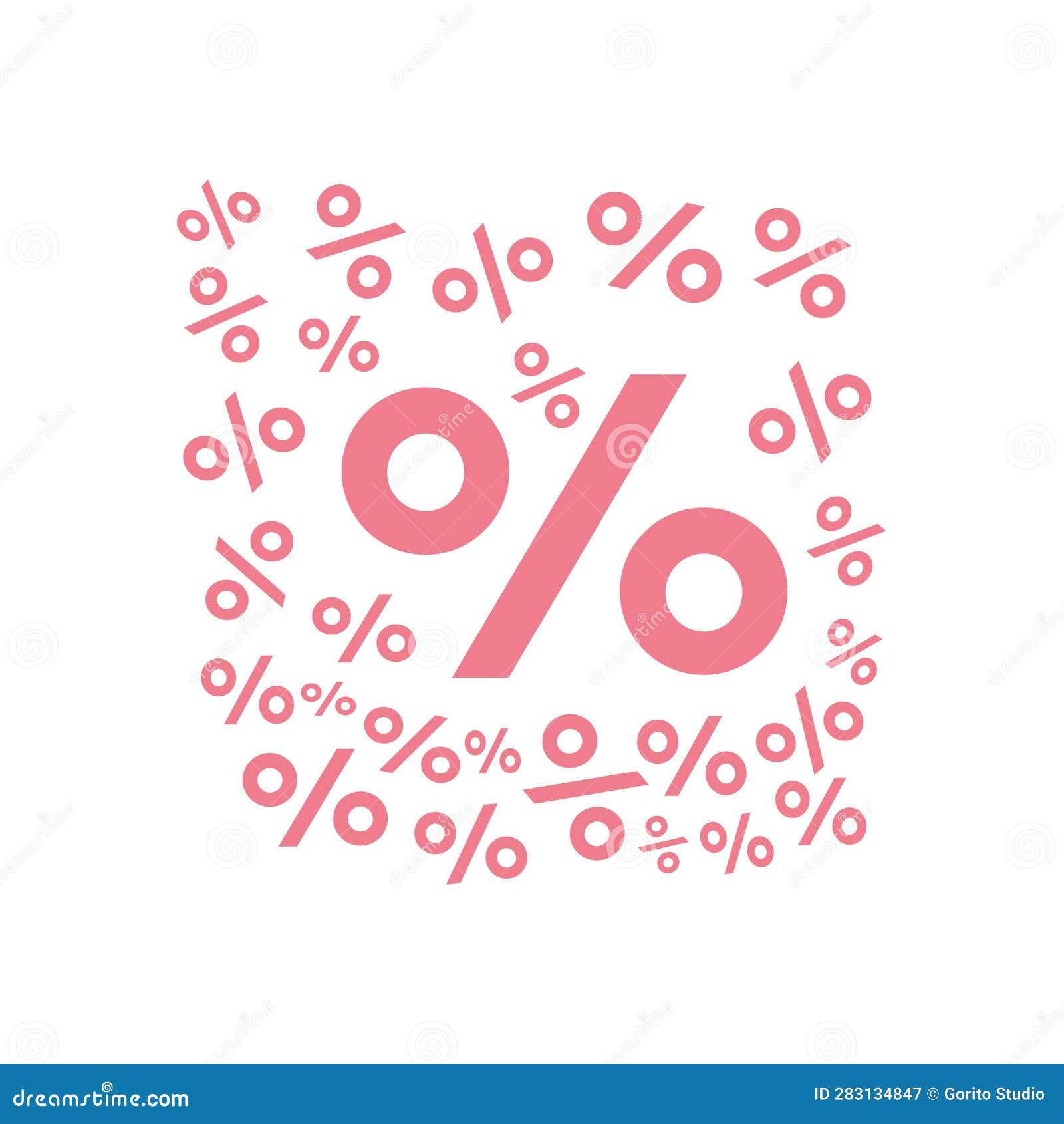 Business Accounting Percentage Sign Vector Stock Vector - Illustration ...