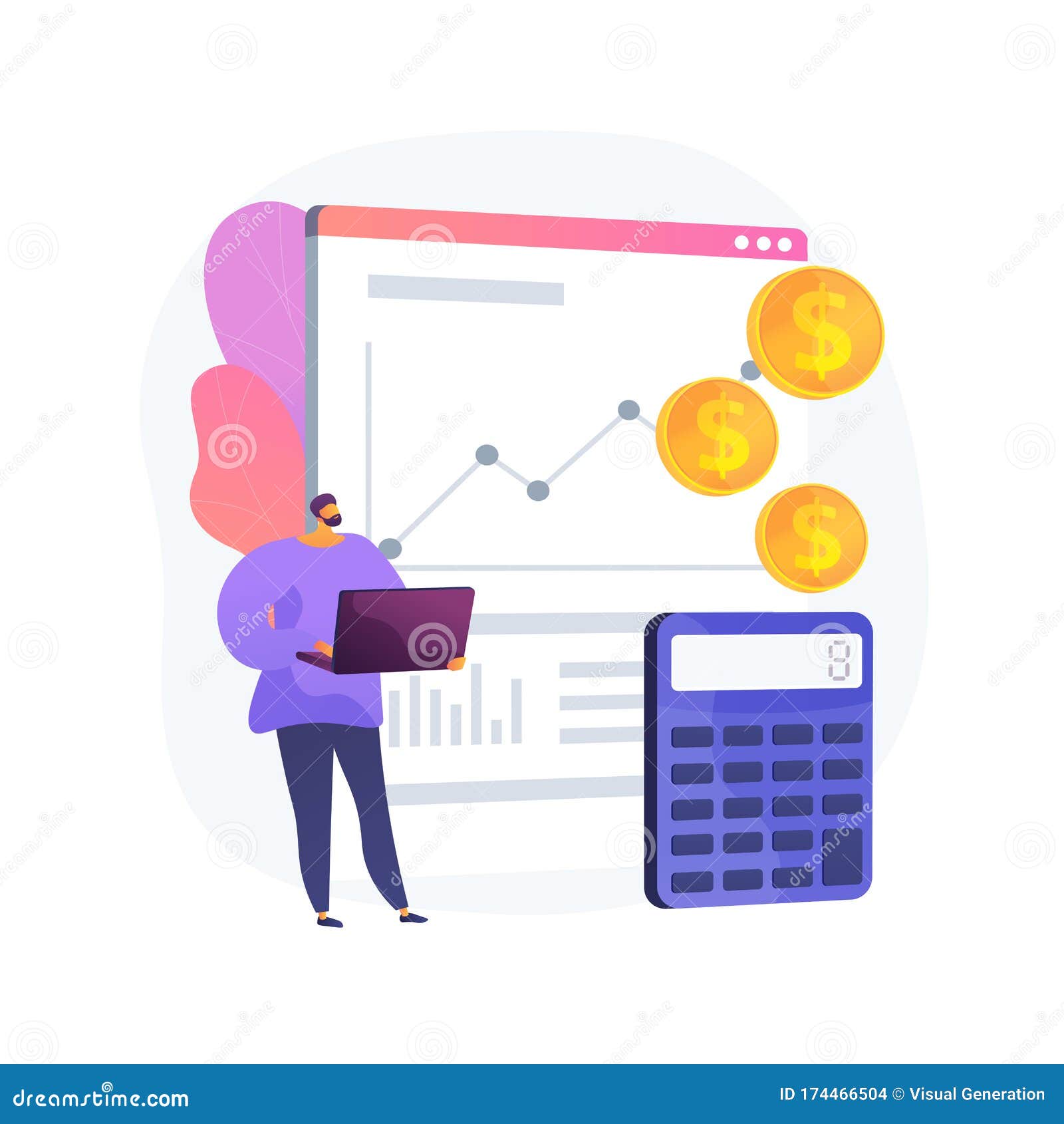 Bookkeeper Cartoon Vector | CartoonDealer.com #11447797