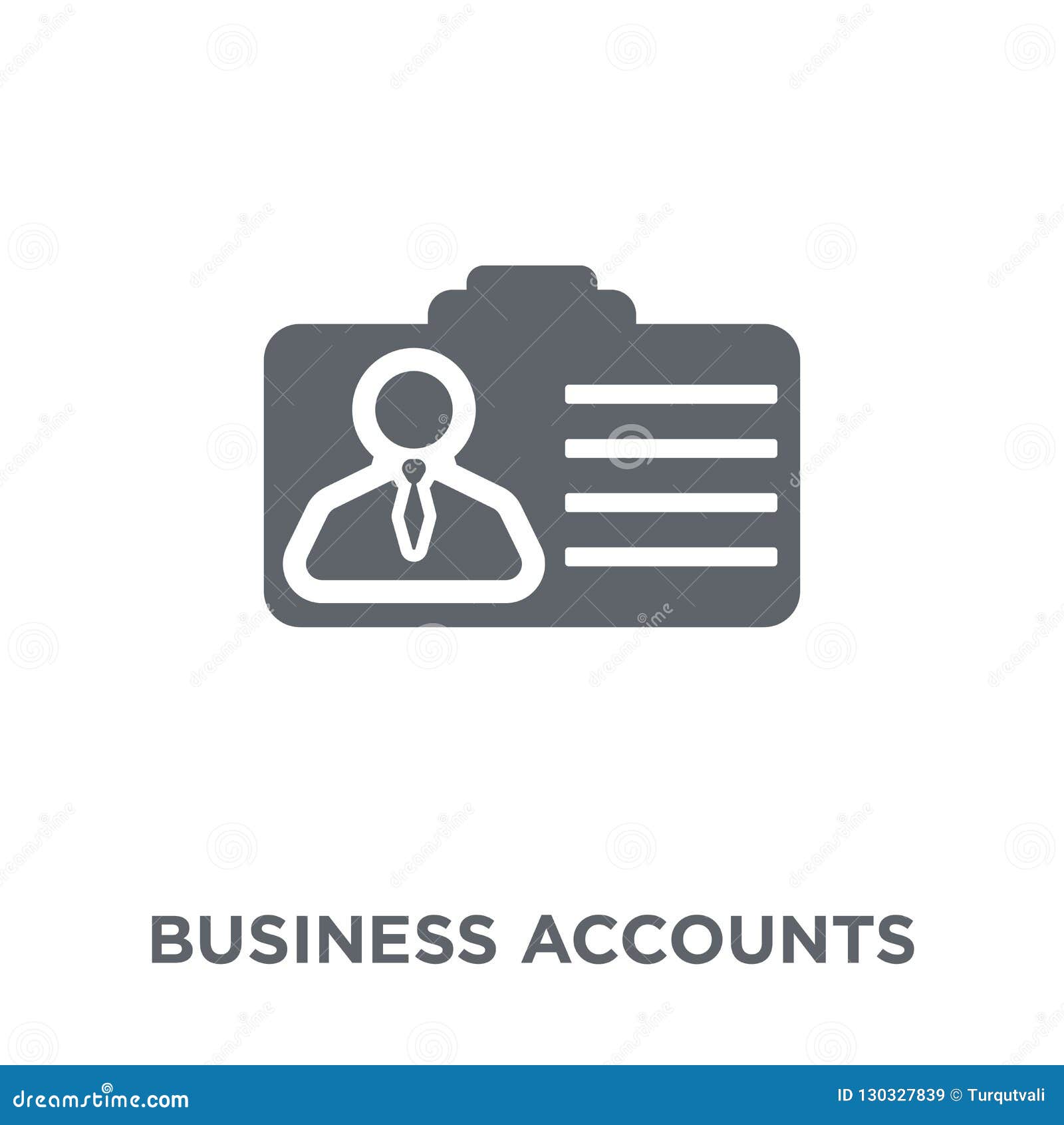 Accounts Icon With Large Pictogram Collection Vector Illustration ...
