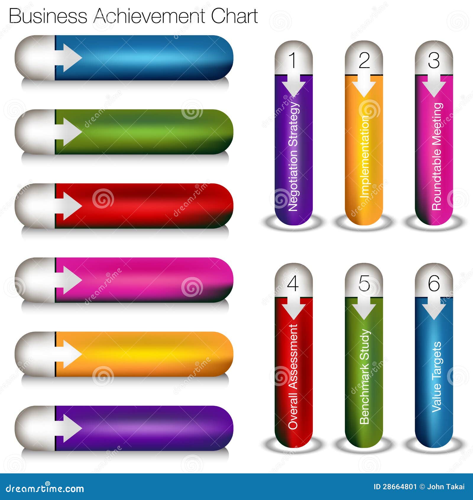 Business Achievement Chart stock vector. Illustration of business ...