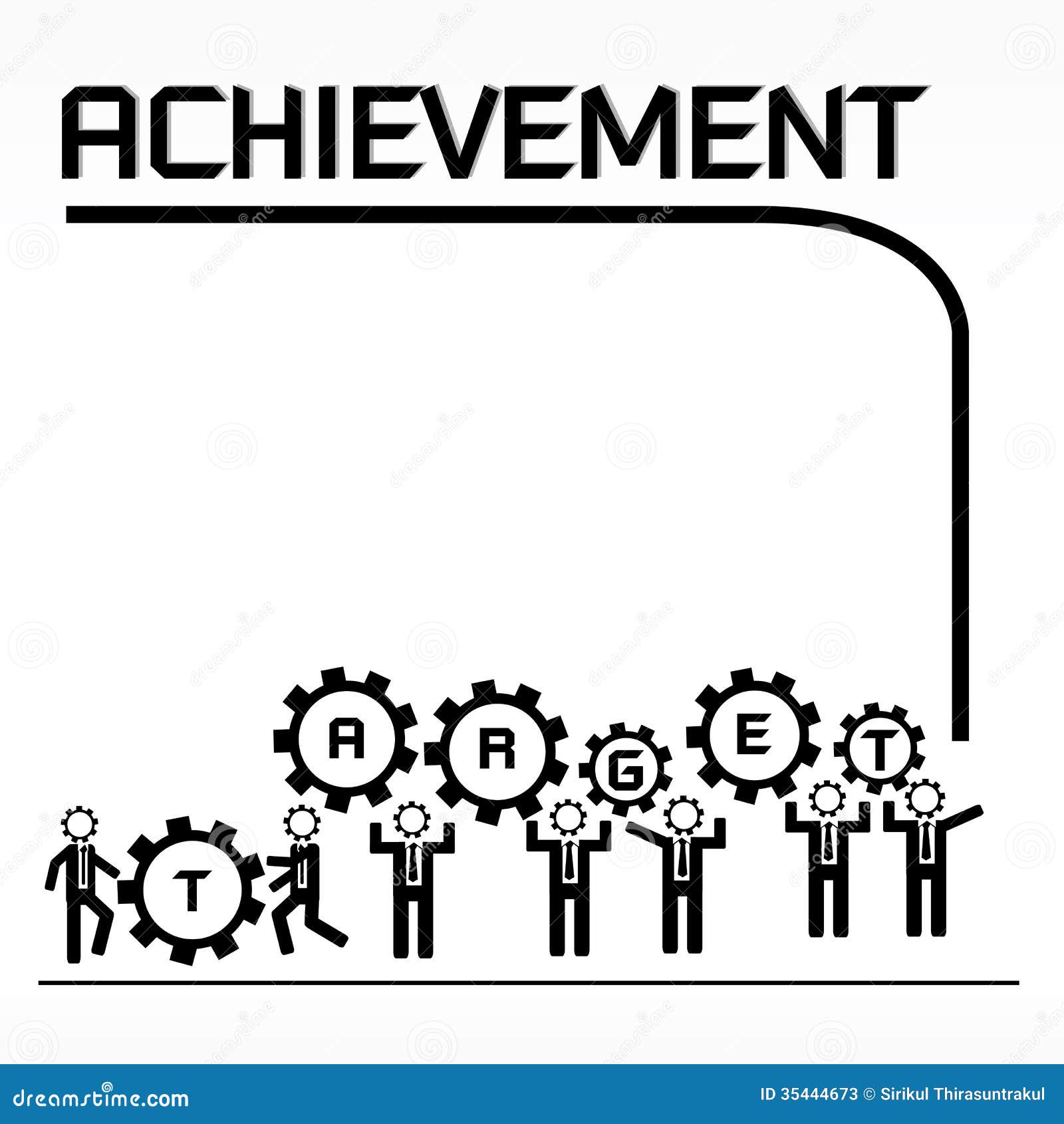 Business Achievement And Accomplishment Vector Concept. Symbol Of ...