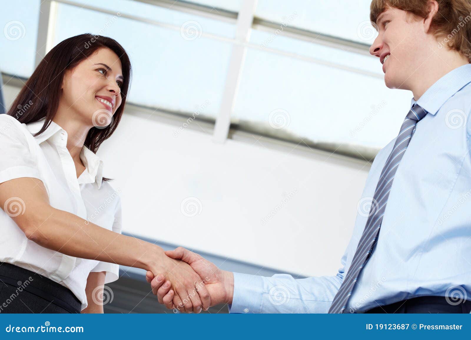 Business acquaintance stock image. Image of businesswoman - 19123687