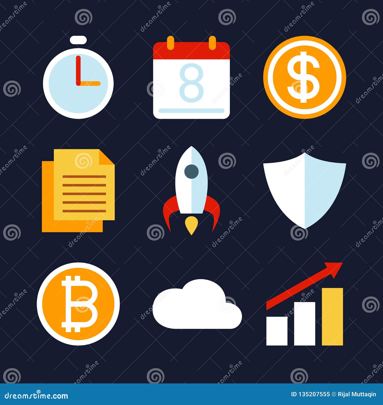 Business Activity and Strategy Icon Stock Vector - Illustration of ...