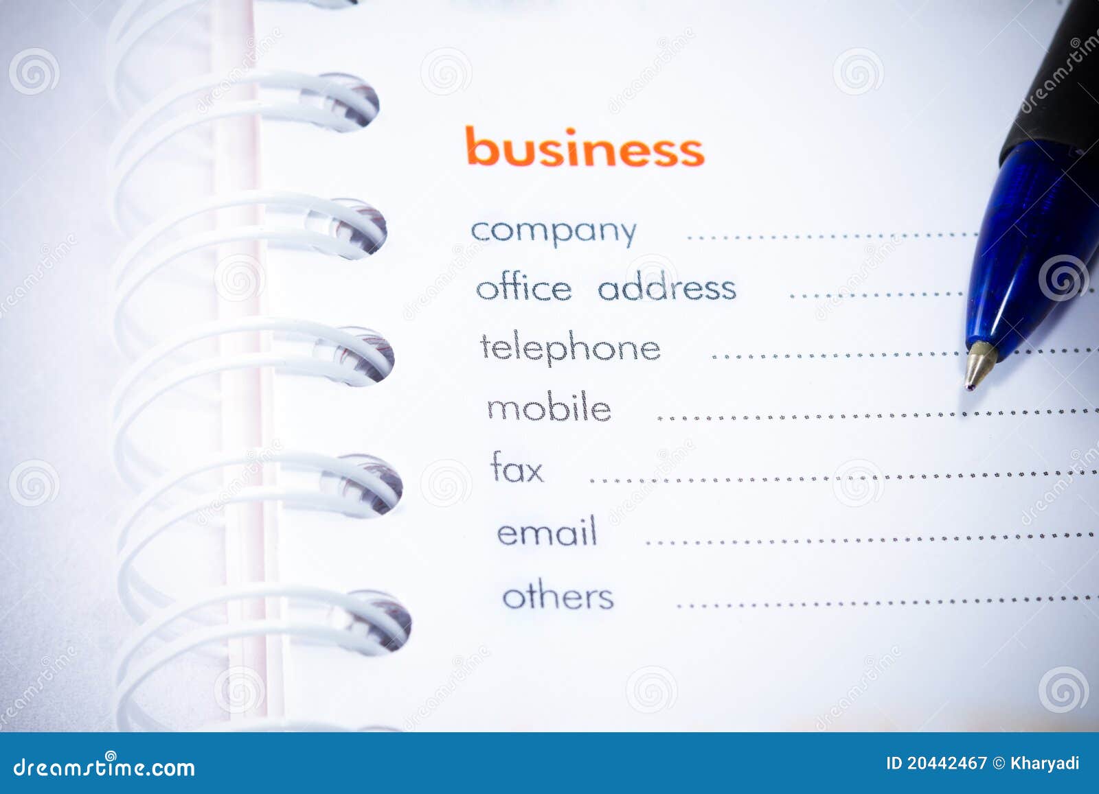 Business address. stock image. Image of blank, entry - 20442467