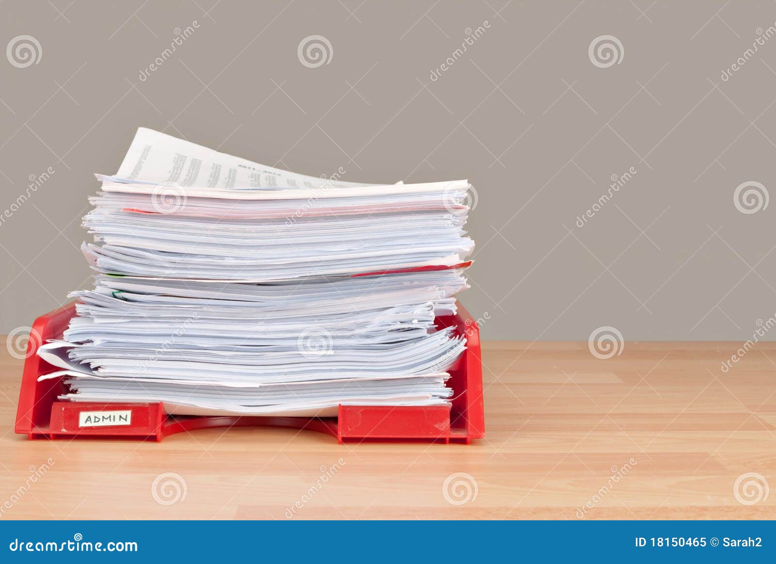 Business admin in-tray stock image. Image of admin, concept - 18150465