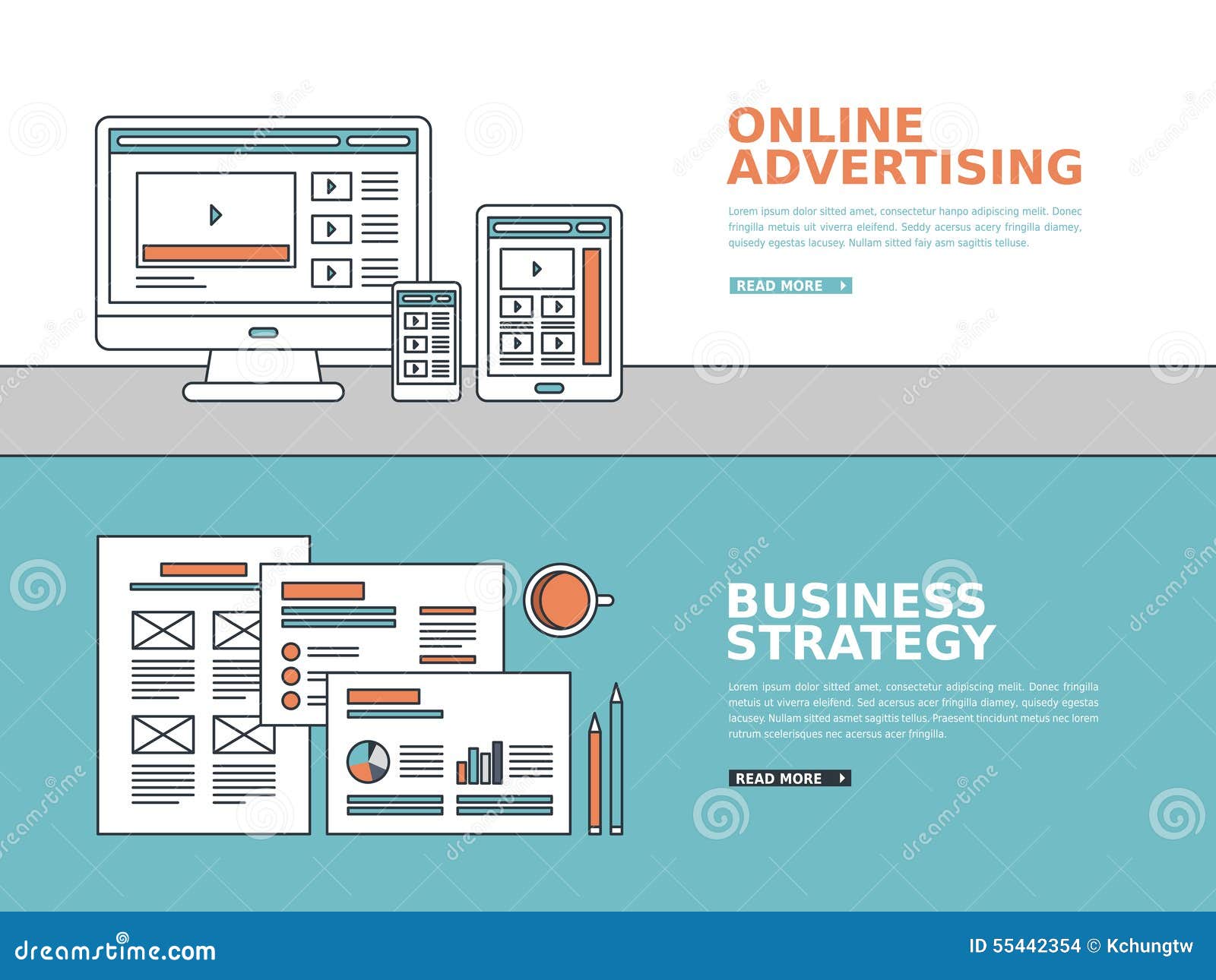 Business Advertising Banner Stock Vector - Illustration of ...