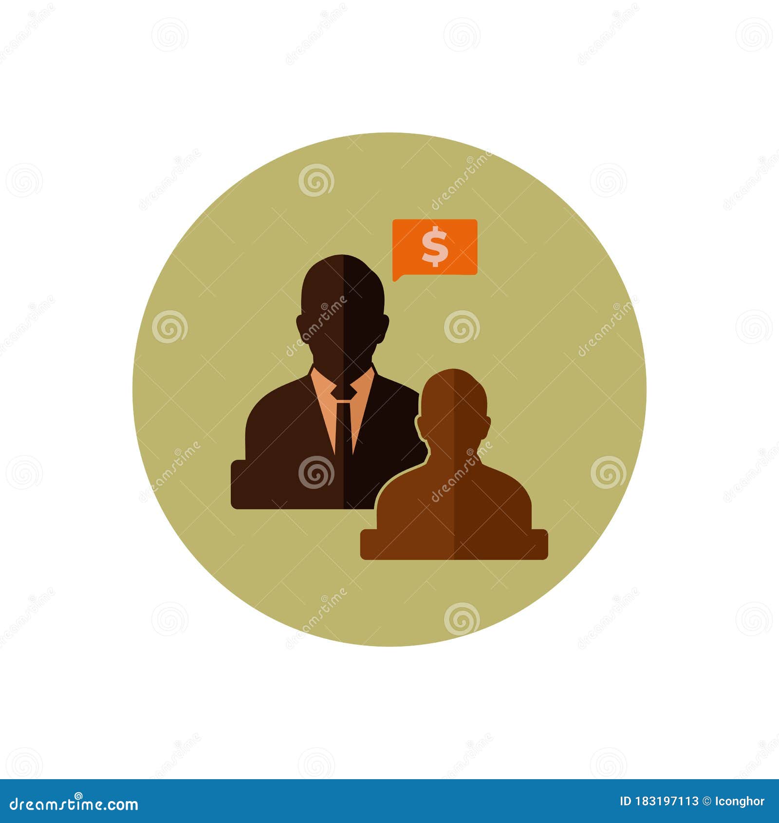 Business Adviser Icon. stock vector. Illustration of icon - 183197113