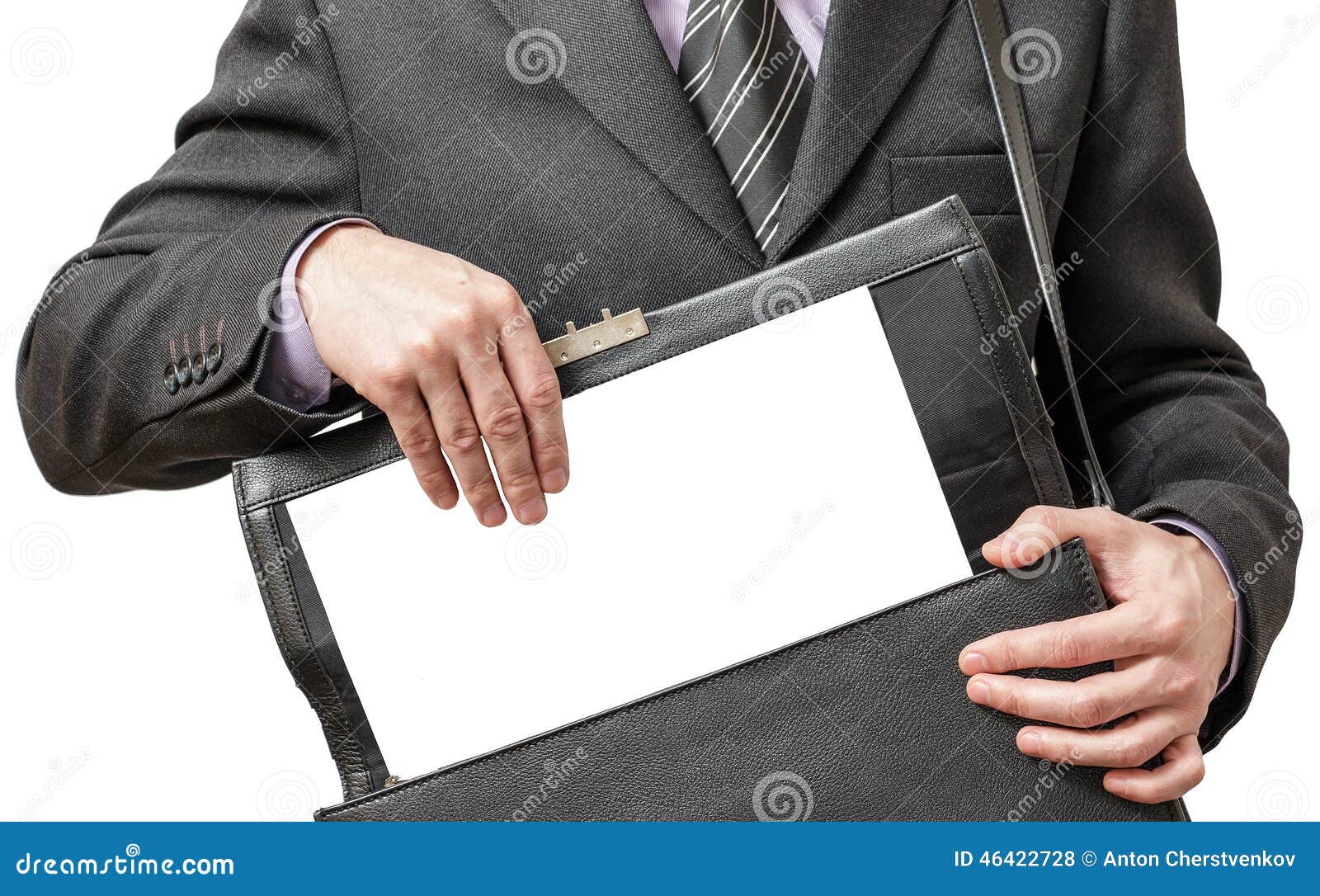 Business agent stock photo. Image of portfolio, white - 46422728