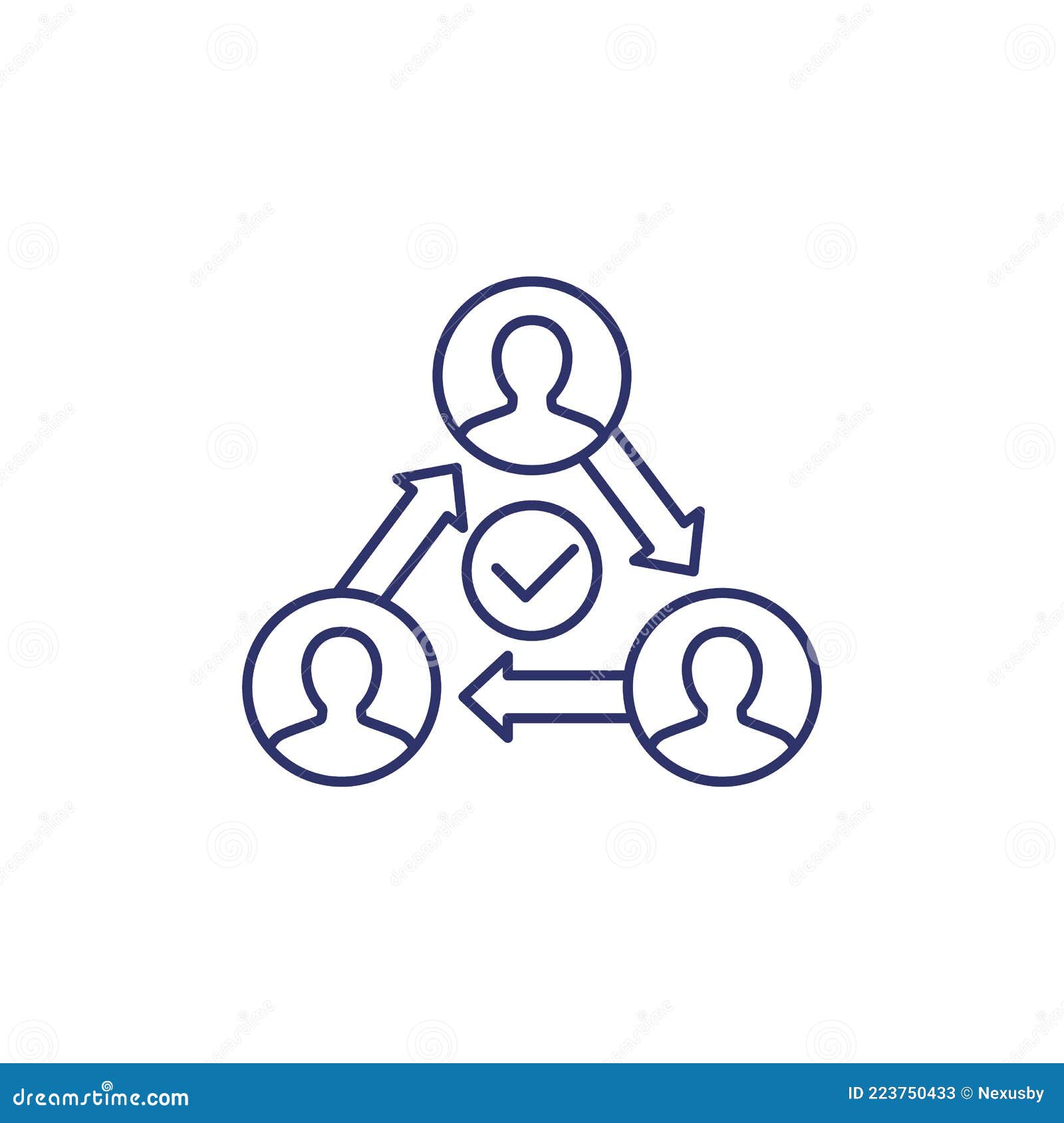 Business Agility Line Icon on White Stock Vector - Illustration of ...
