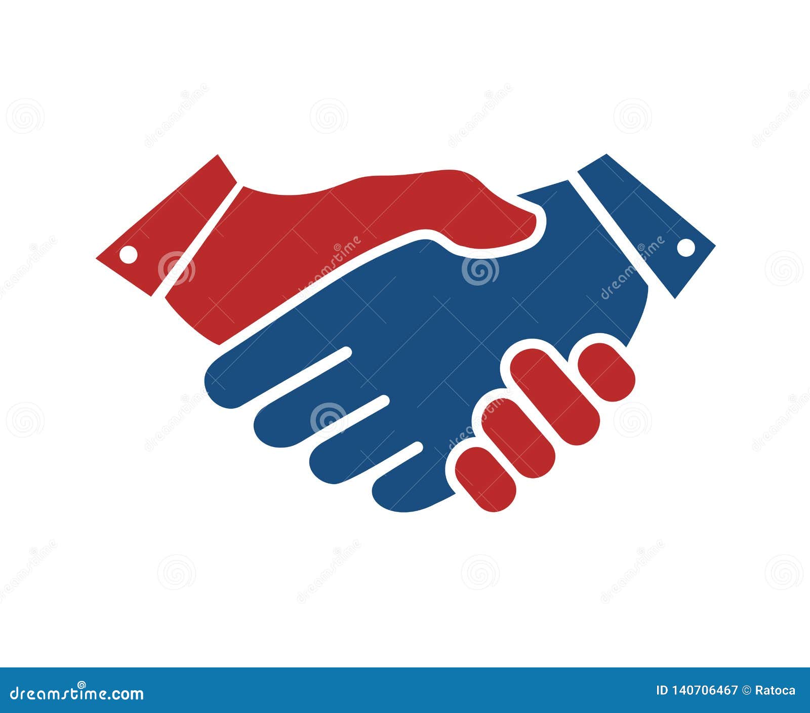 Business agreement icon stock vector. Illustration of handshake - 140706467
