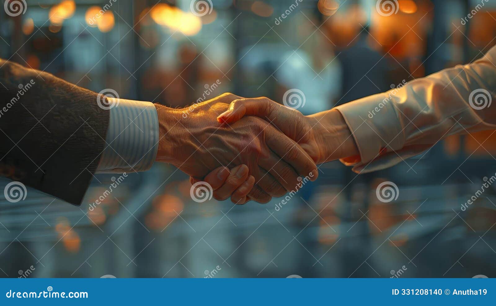 Professional Handshake In Modern Business Environment Royalty-Free ...
