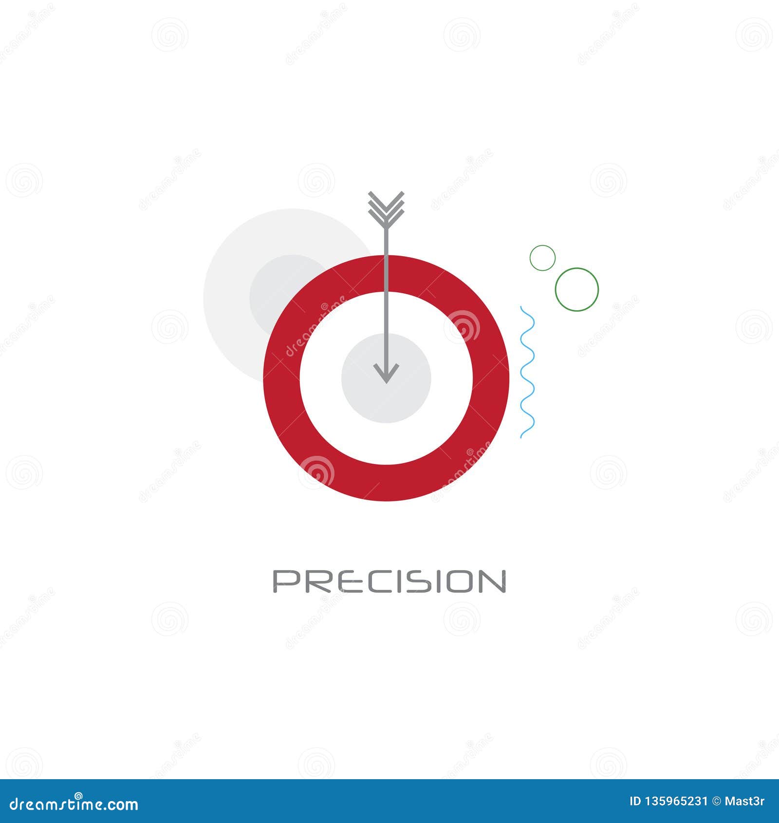 Business Aim Strategy Target Arrow Precision Concept Line Style ...