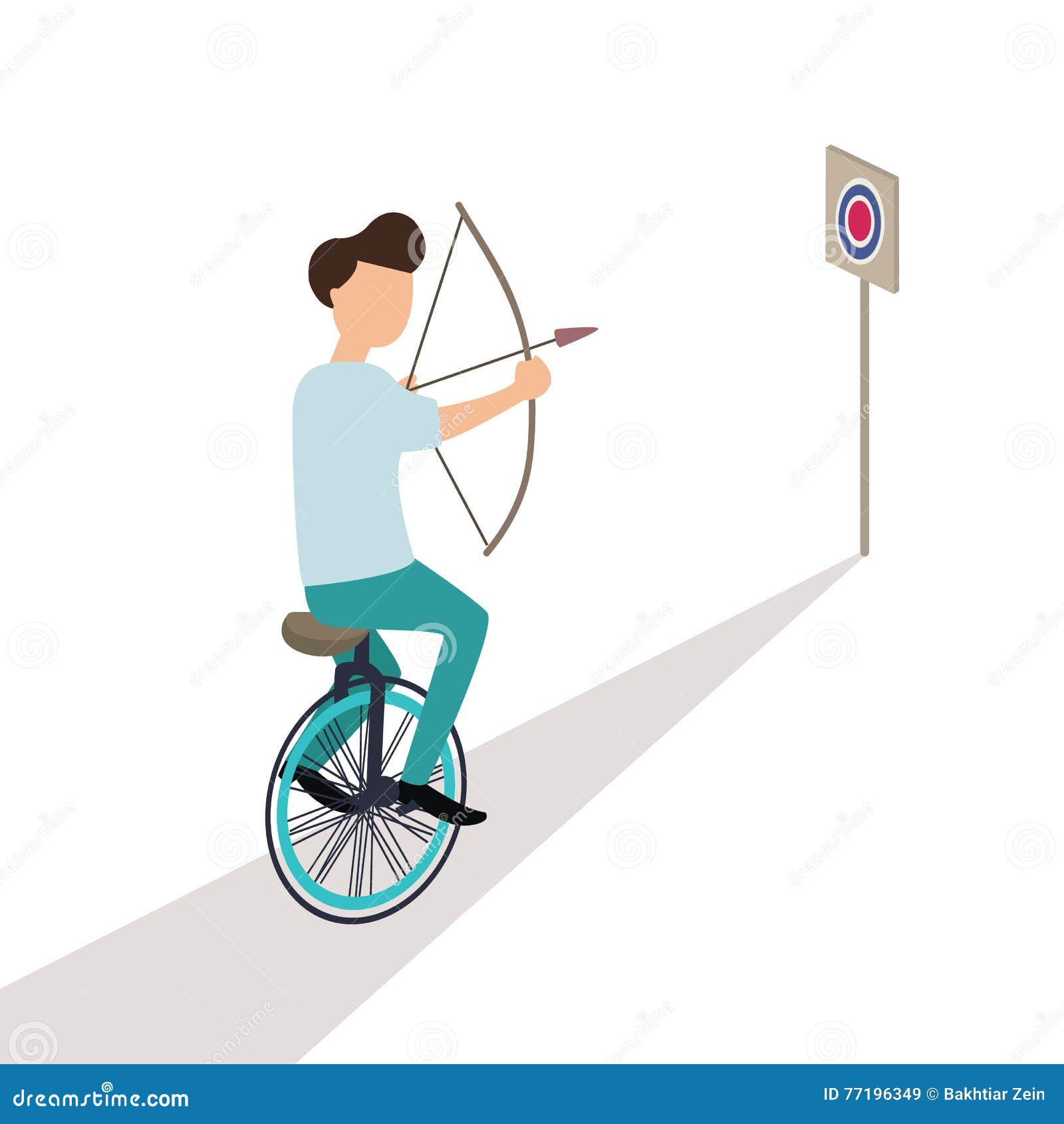 Boy Riding A Cycle Cartoon Vector | CartoonDealer.com #31895521