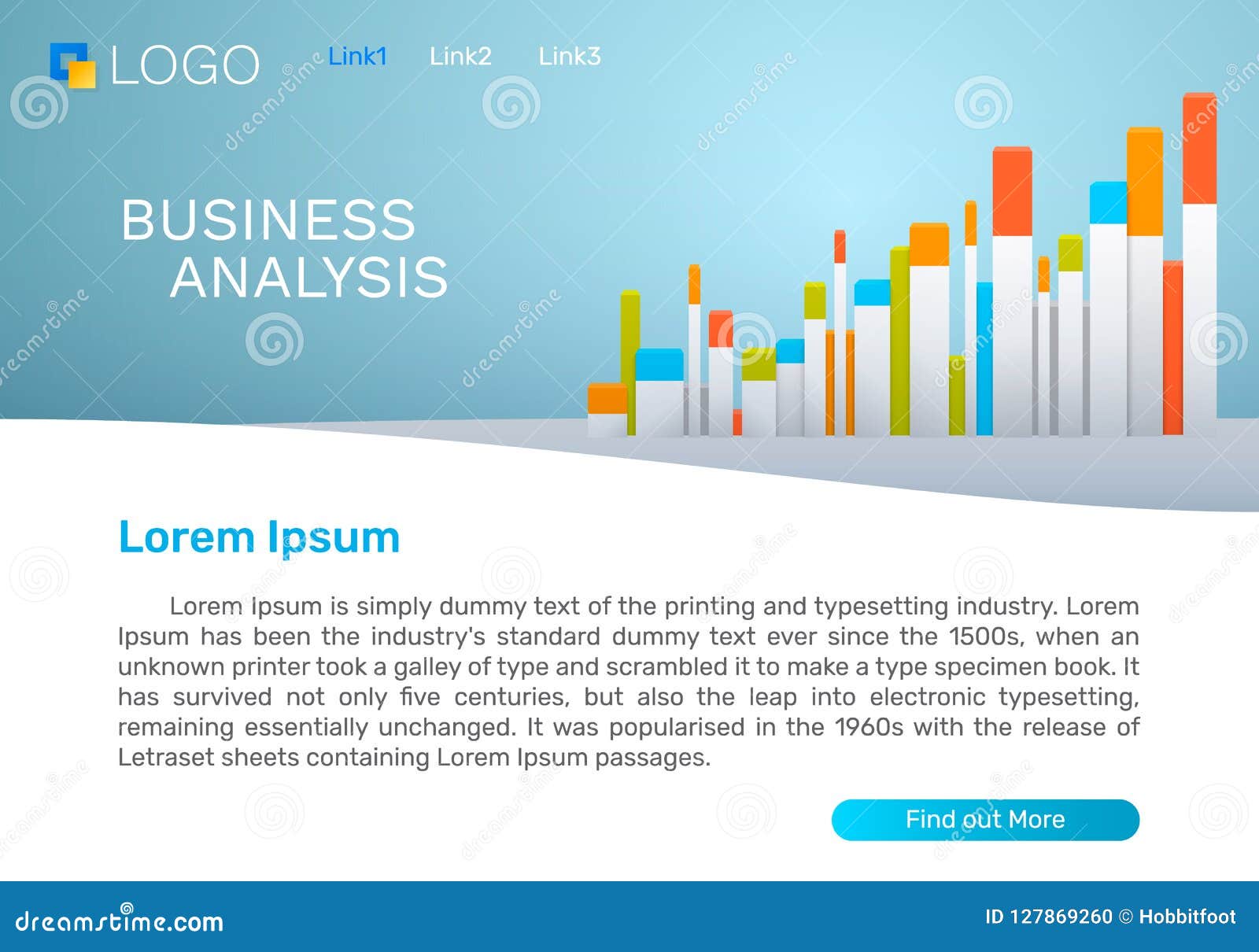 Business Analysis Chart stock vector. Illustration of cover - 127869260