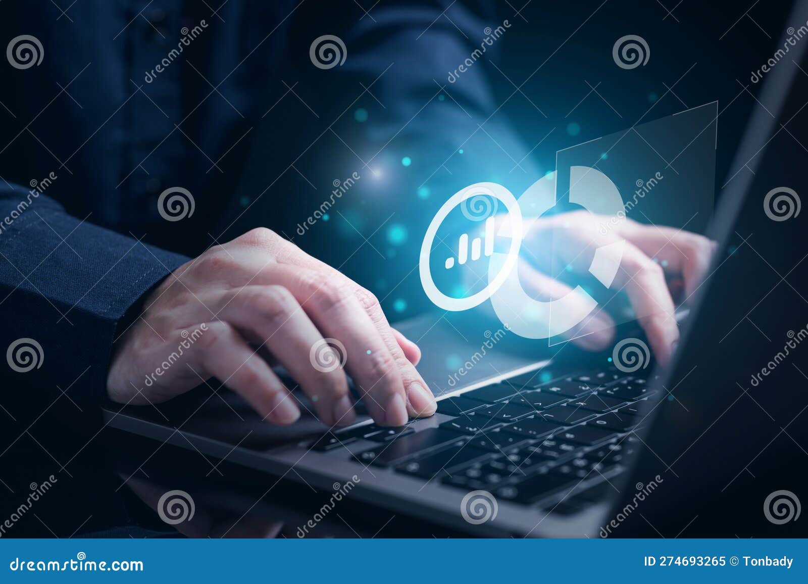 Business Analysis Chart KPI Data Icon Technology Stock Image - Image of ...