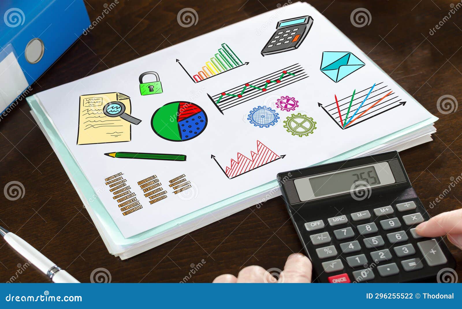 Business Analysis Concept Illustrated on a Paper Stock Photo - Image of ...
