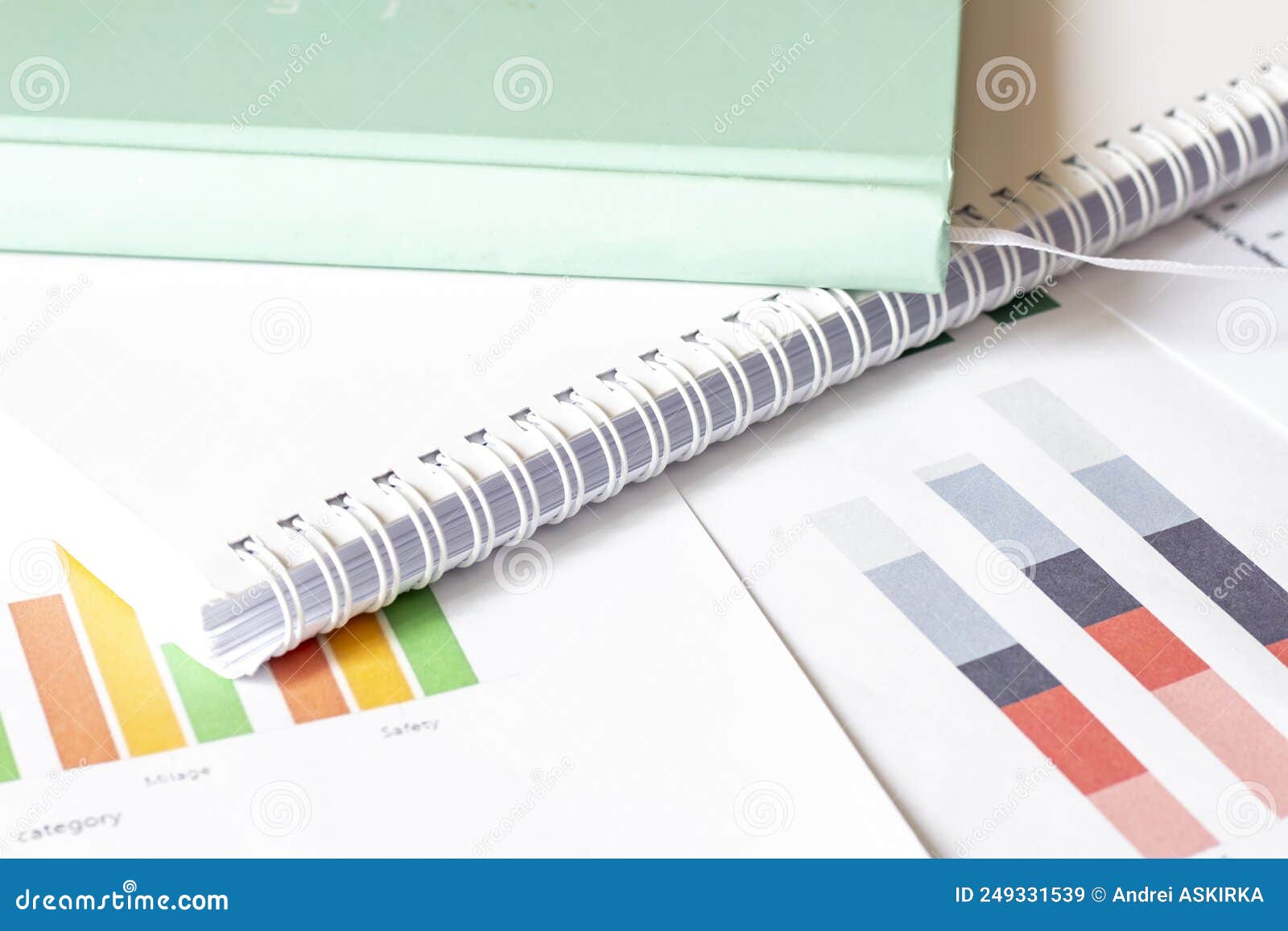 Business Analysis Concept on a Notepad. Notepads and Chart Stock Image ...