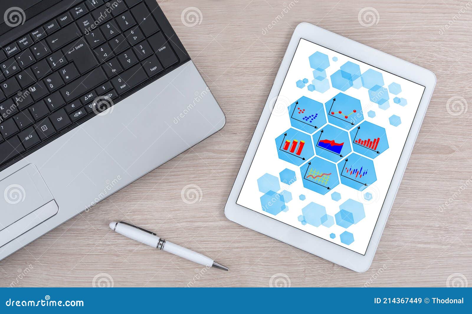 Business Analysis Concept on a Digital Tablet Stock Image - Image of ...