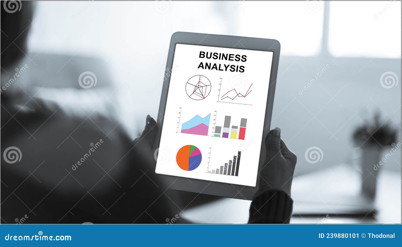 Business Analysis Concept on a Tablet Stock Image - Image of success ...