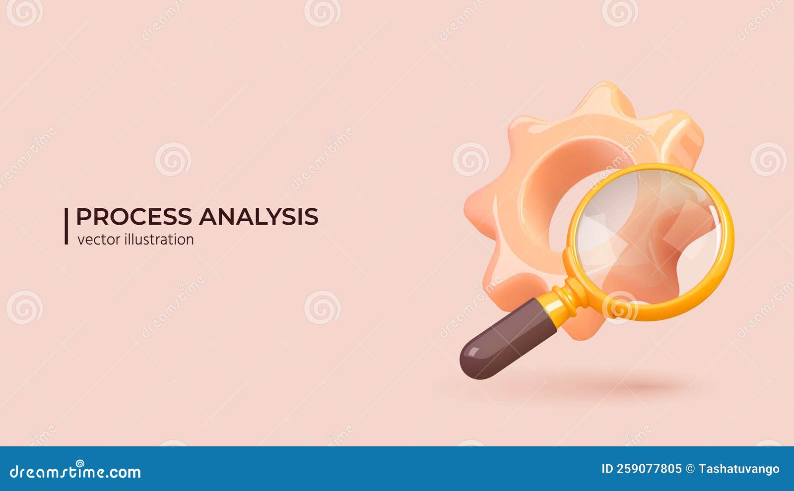 Business Analysis 3D Concept. 3D Vector Illustration. Stock Vector ...