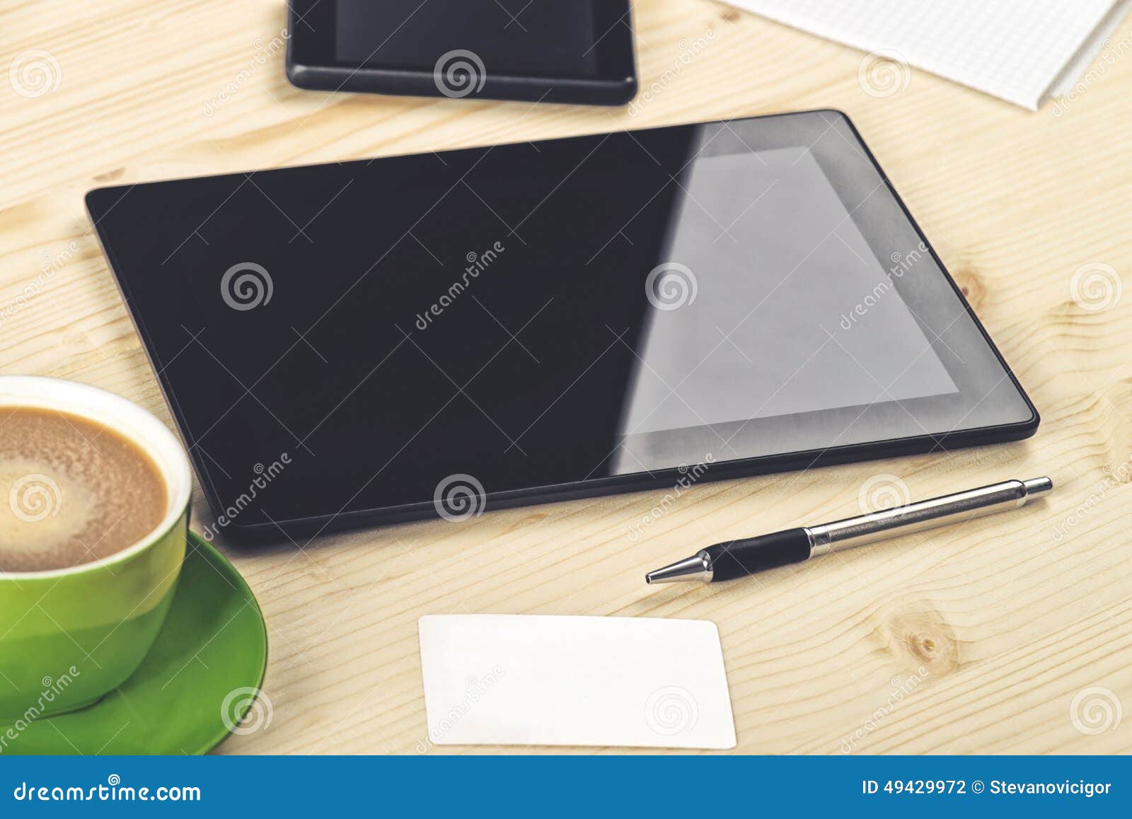 Business Analysis, Digital Tablet on Office Table Stock Photo - Image ...
