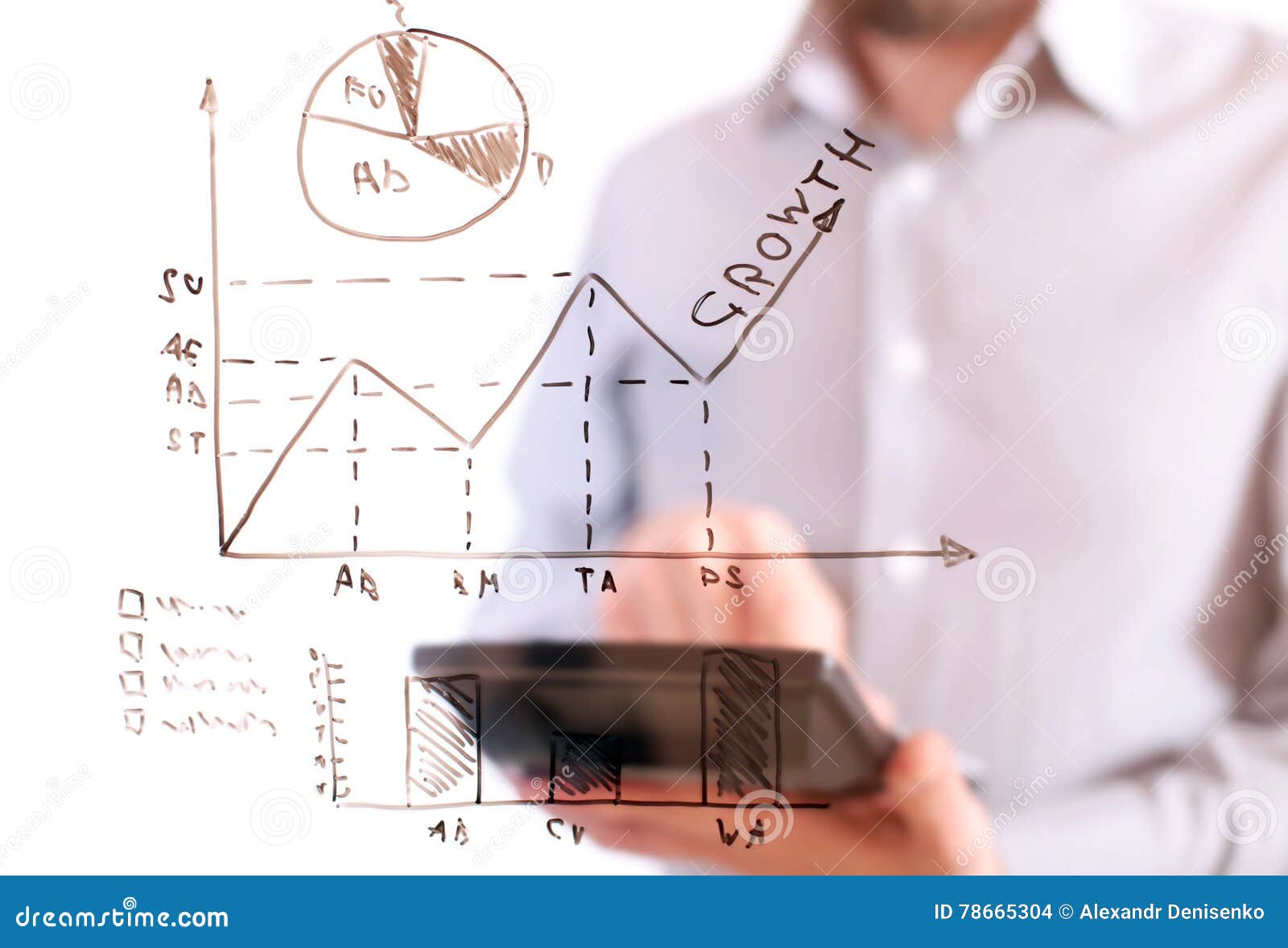 Business Analysis Graph and Chart Stock Photo - Image of management ...