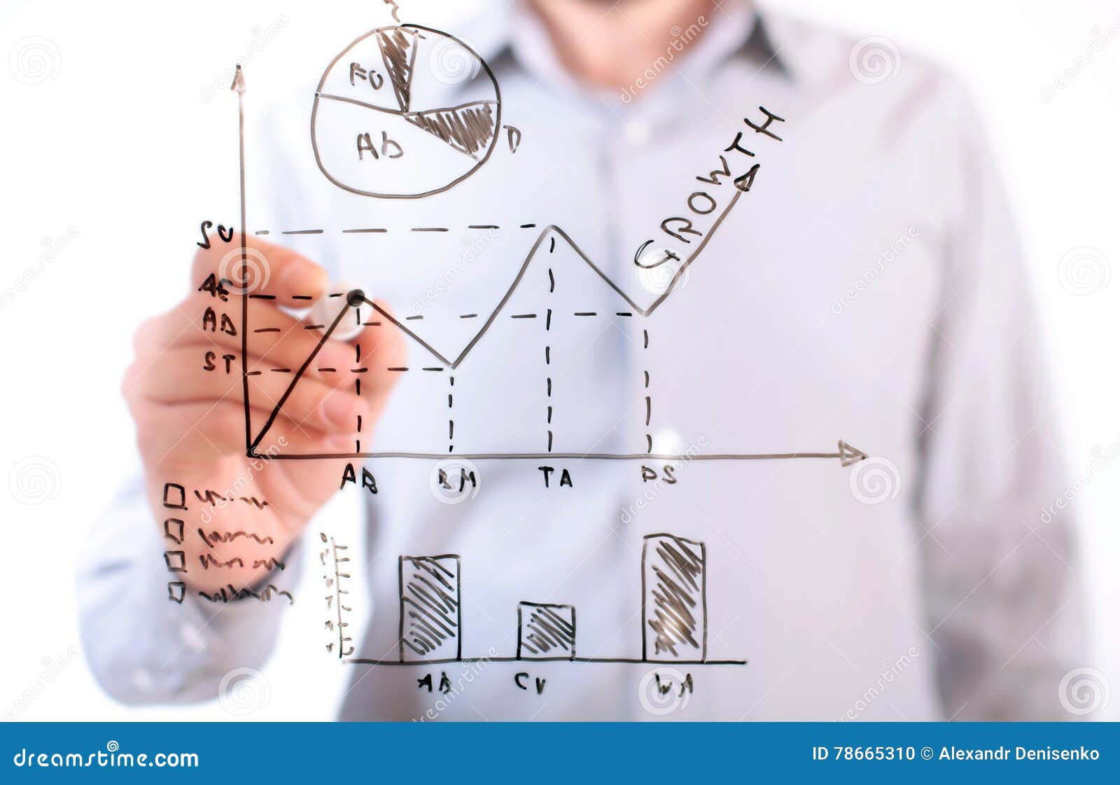 Business Analysis Graph and Chart Stock Photo - Image of arrows ...