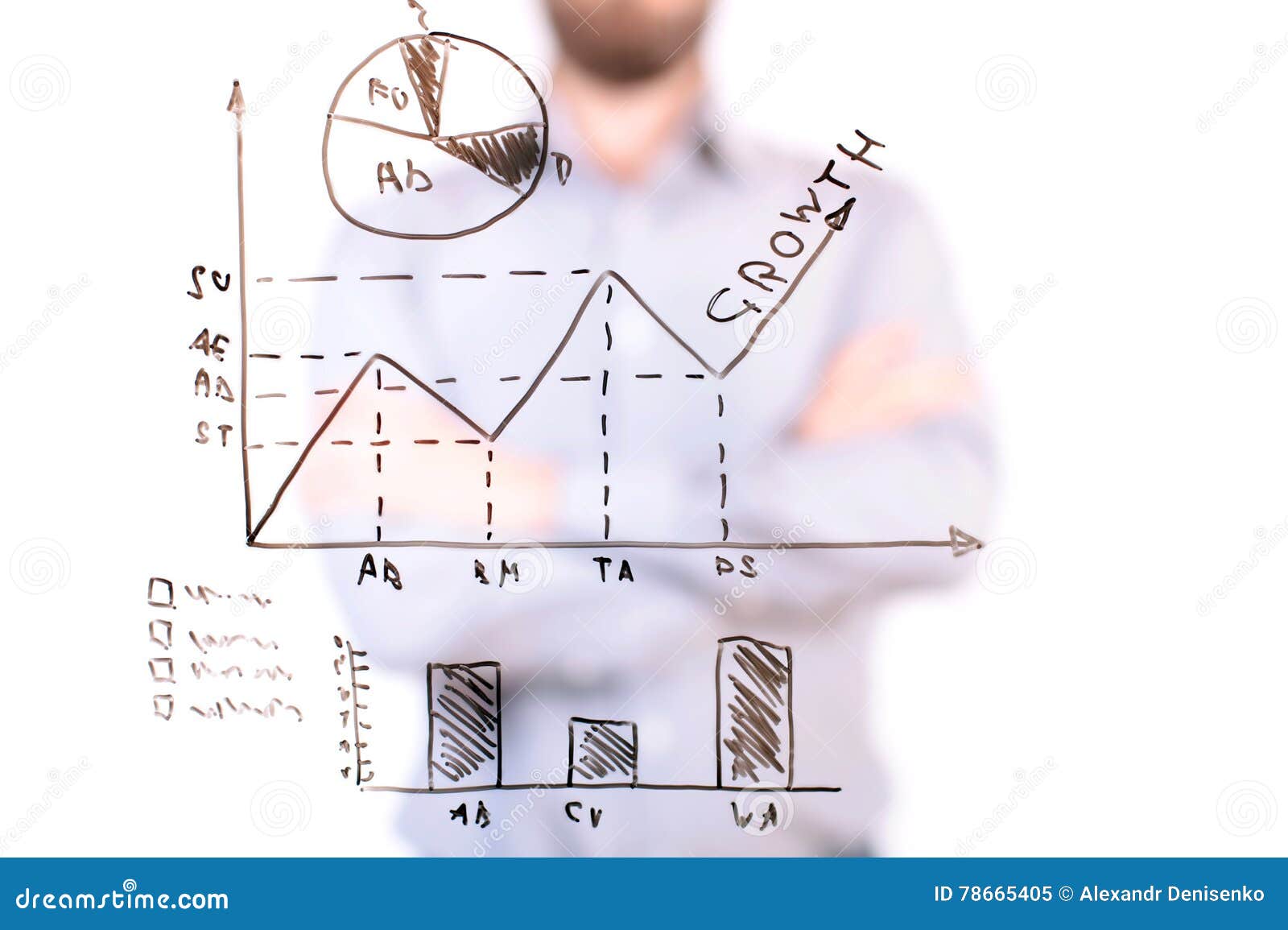 Business Analysis Graph and Chart Stock Image - Image of business ...