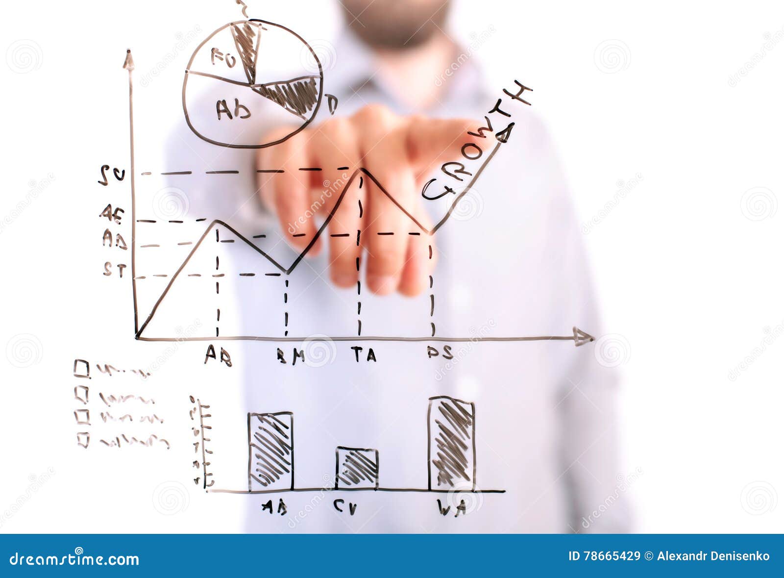 Business Analysis Graph and Chart Stock Image - Image of data, human ...