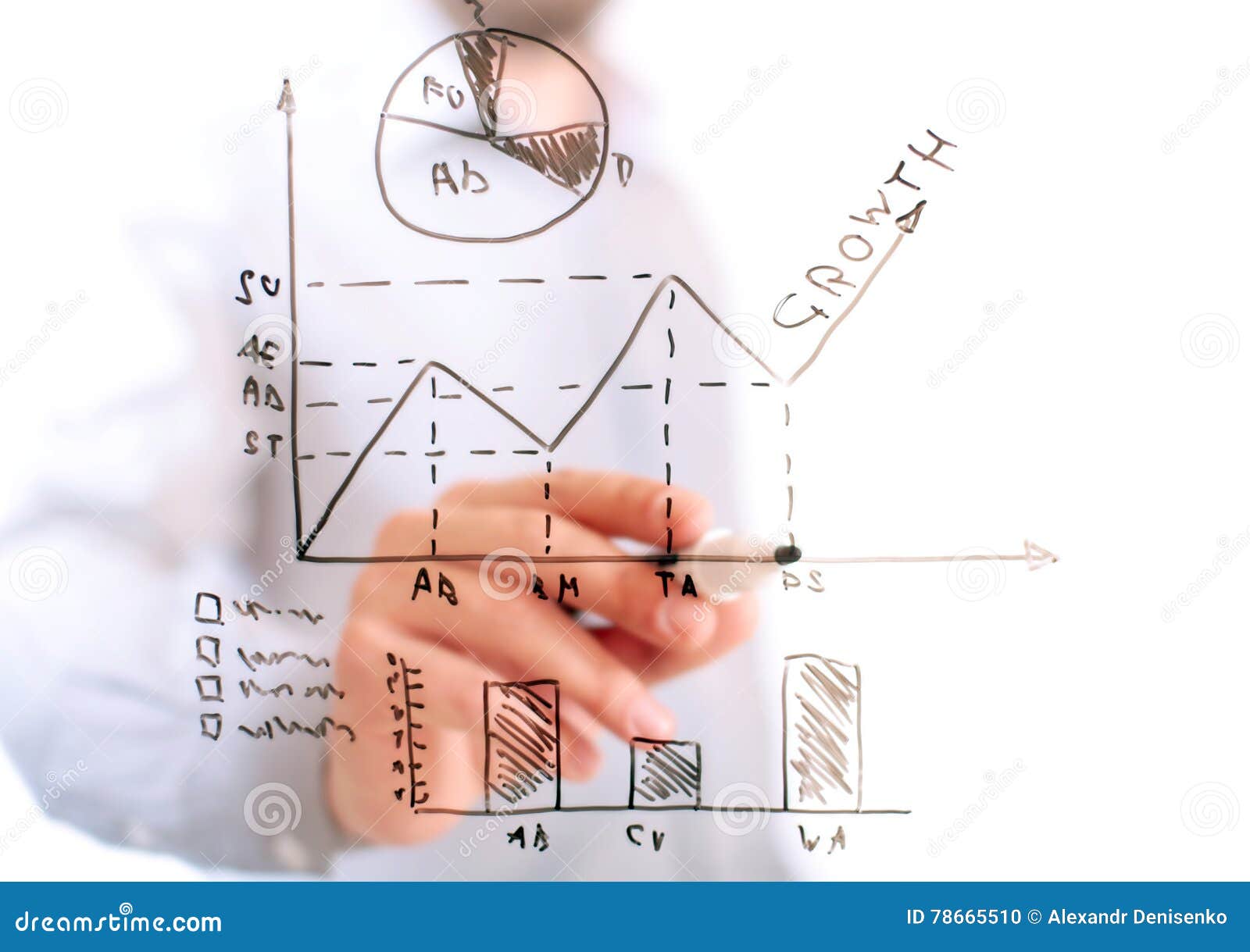 Business Analysis Graph and Chart Stock Photo - Image of creative ...
