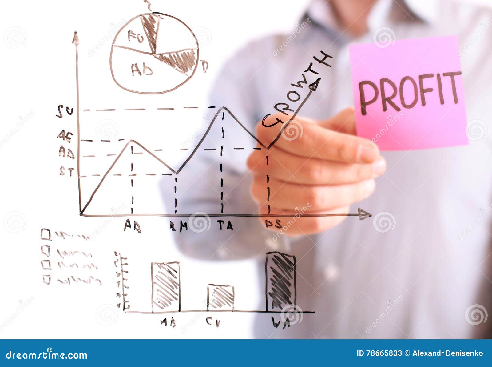 Business Analysis Graph and Chart Stock Image - Image of arrows ...