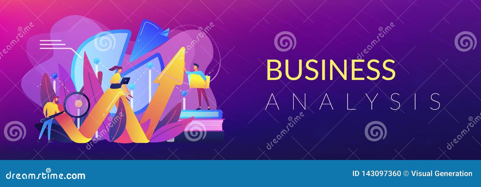 Business Analysis it Header or Footer Banner Stock Vector ...