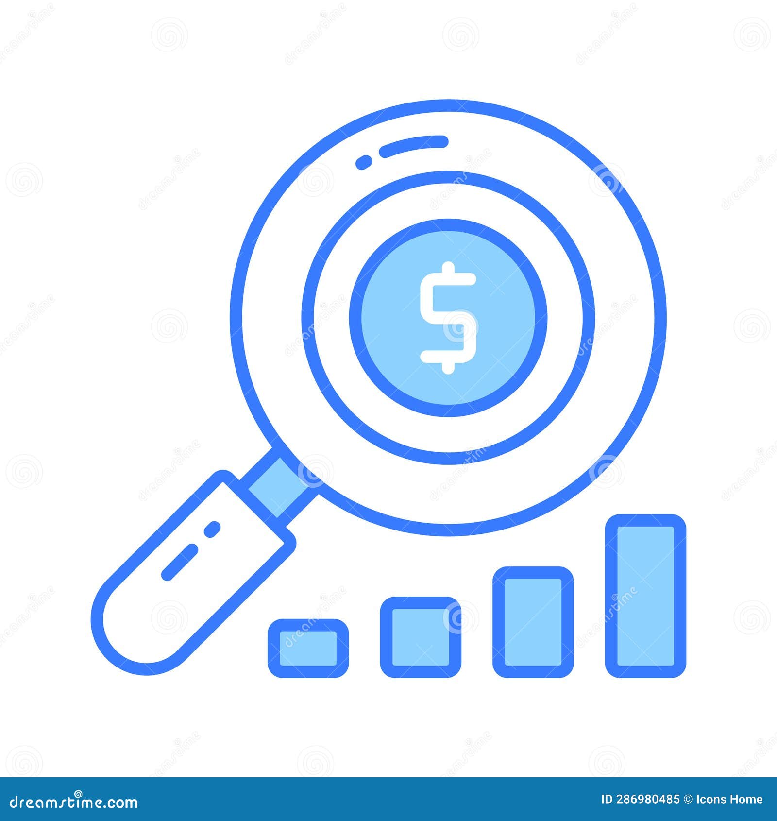 Business Analysis Icon in Trendy Style, Isolated on White Background ...