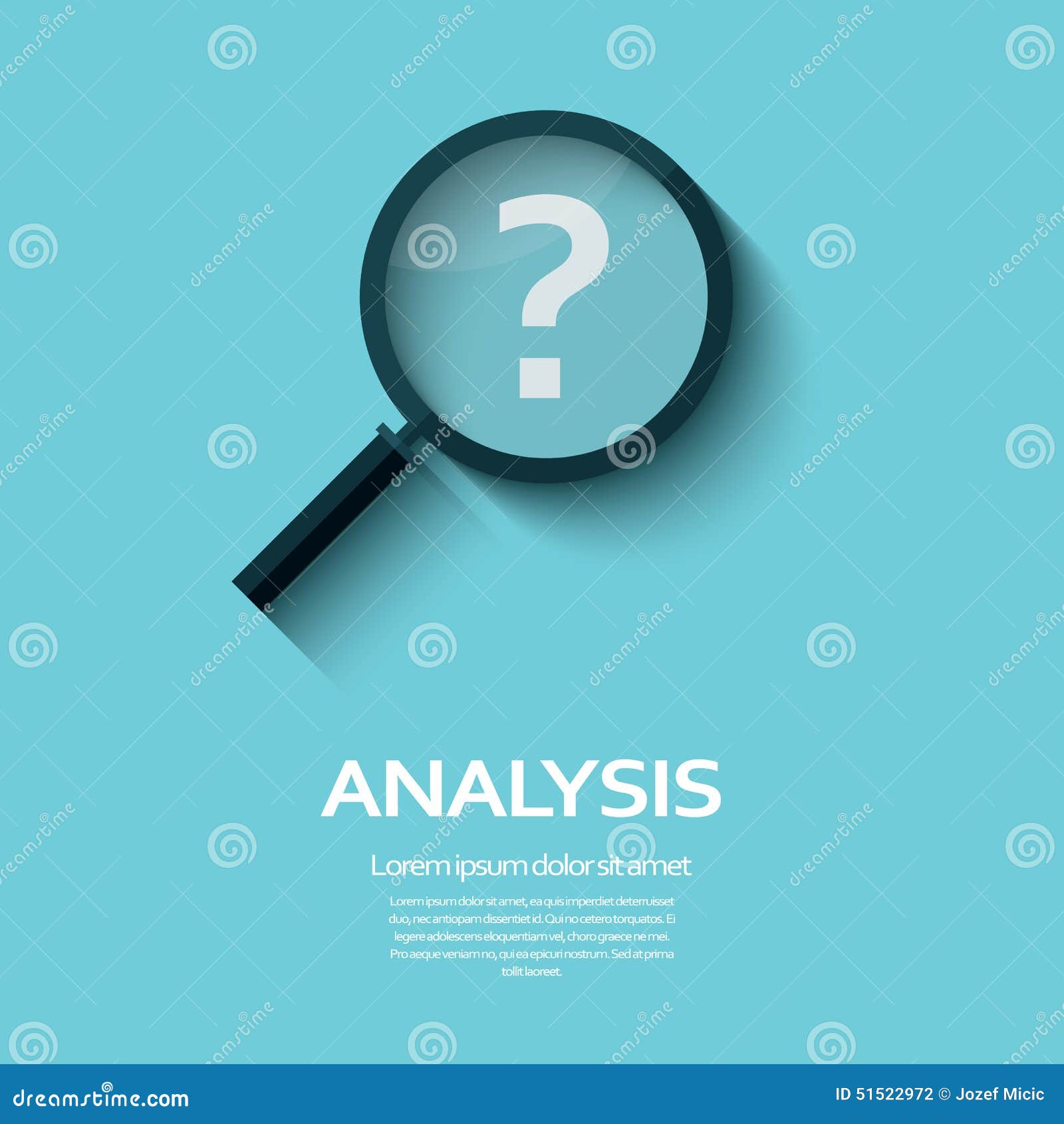 Business Analysis Symbol With Question Mark Icon Vector Illustration ...